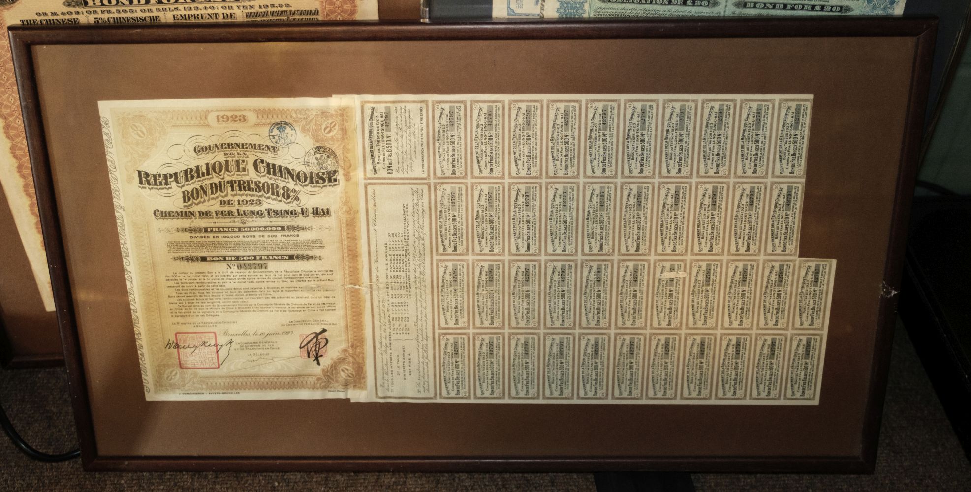Lot 301 - Chinese Bonds. A group of 4 colour