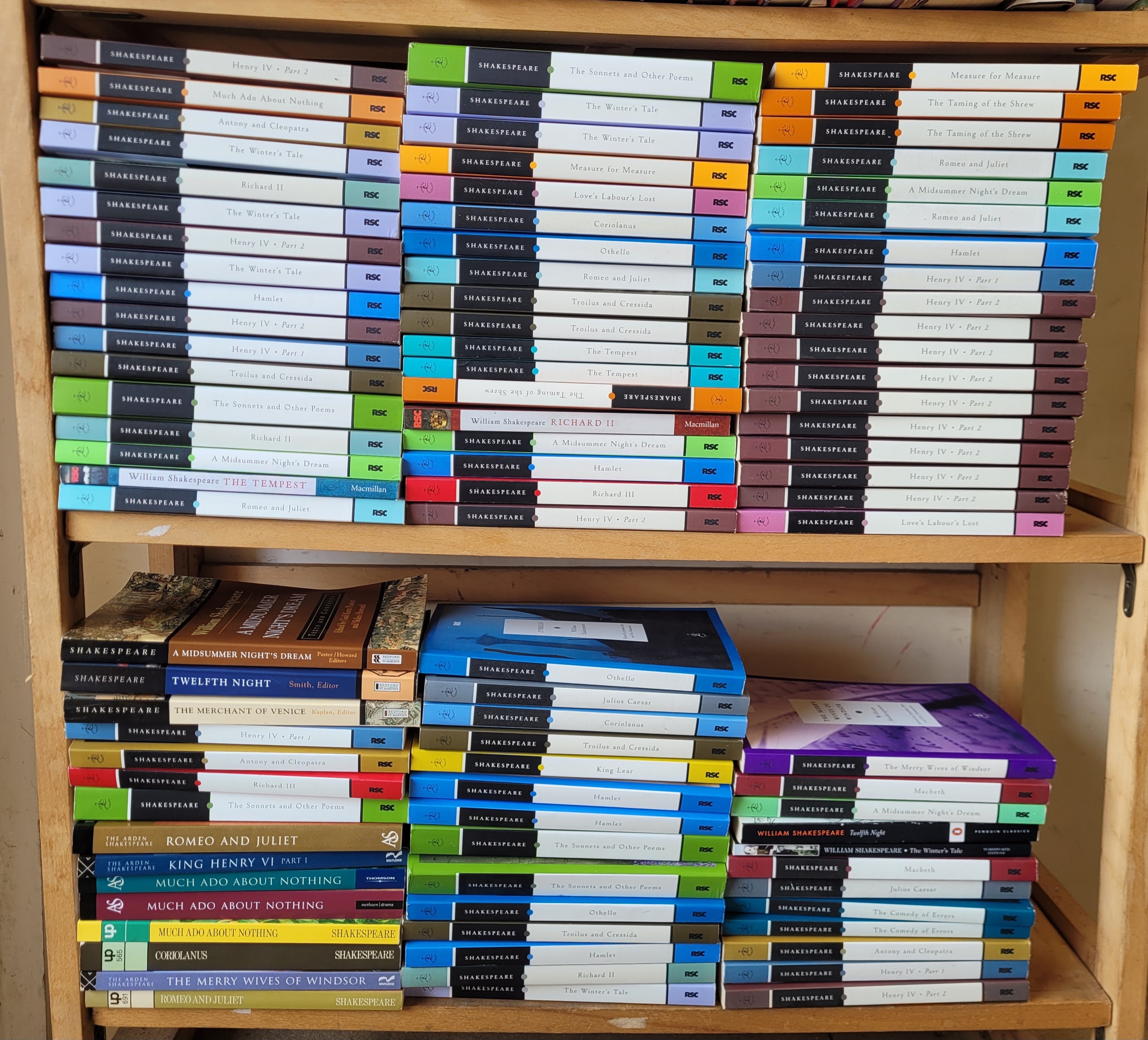 Lot 523 - Shakespeare. A large collection of modern
