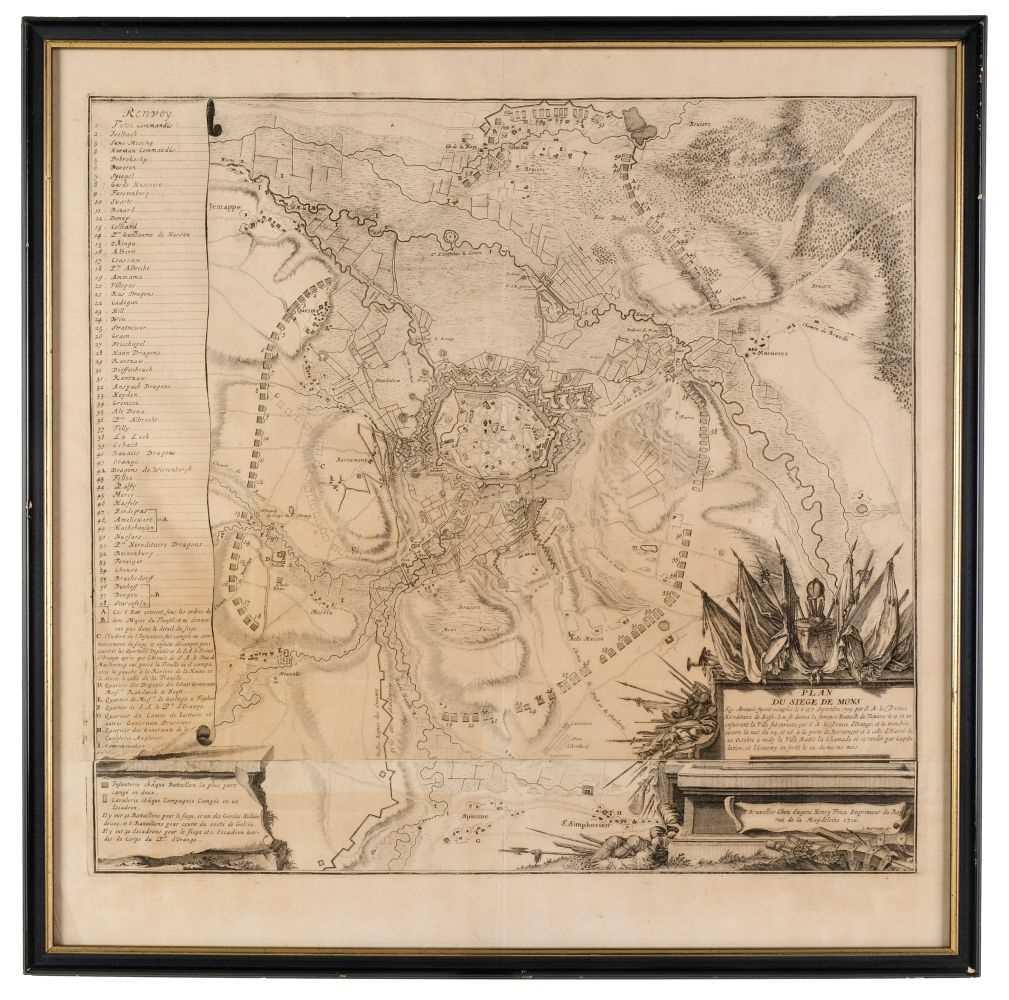 Lot 39 - Military Siege Maps. Harrewyn (J.). Three