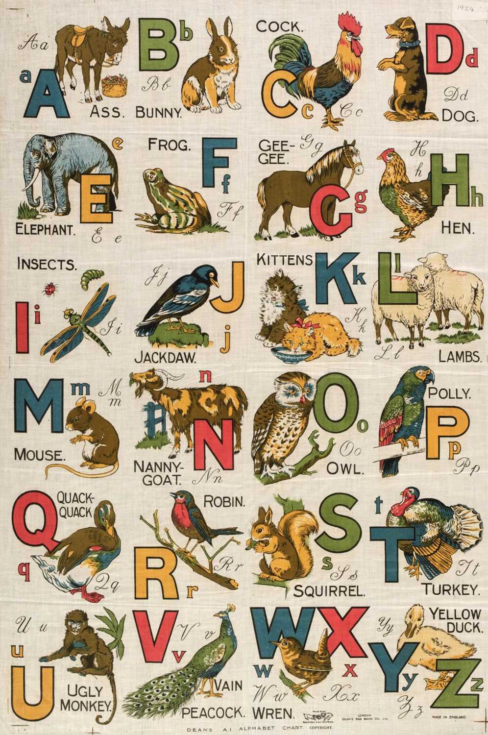 Lot 427 - Dean's Rag Book Co. Ltd. Dean's A1 Alphabet