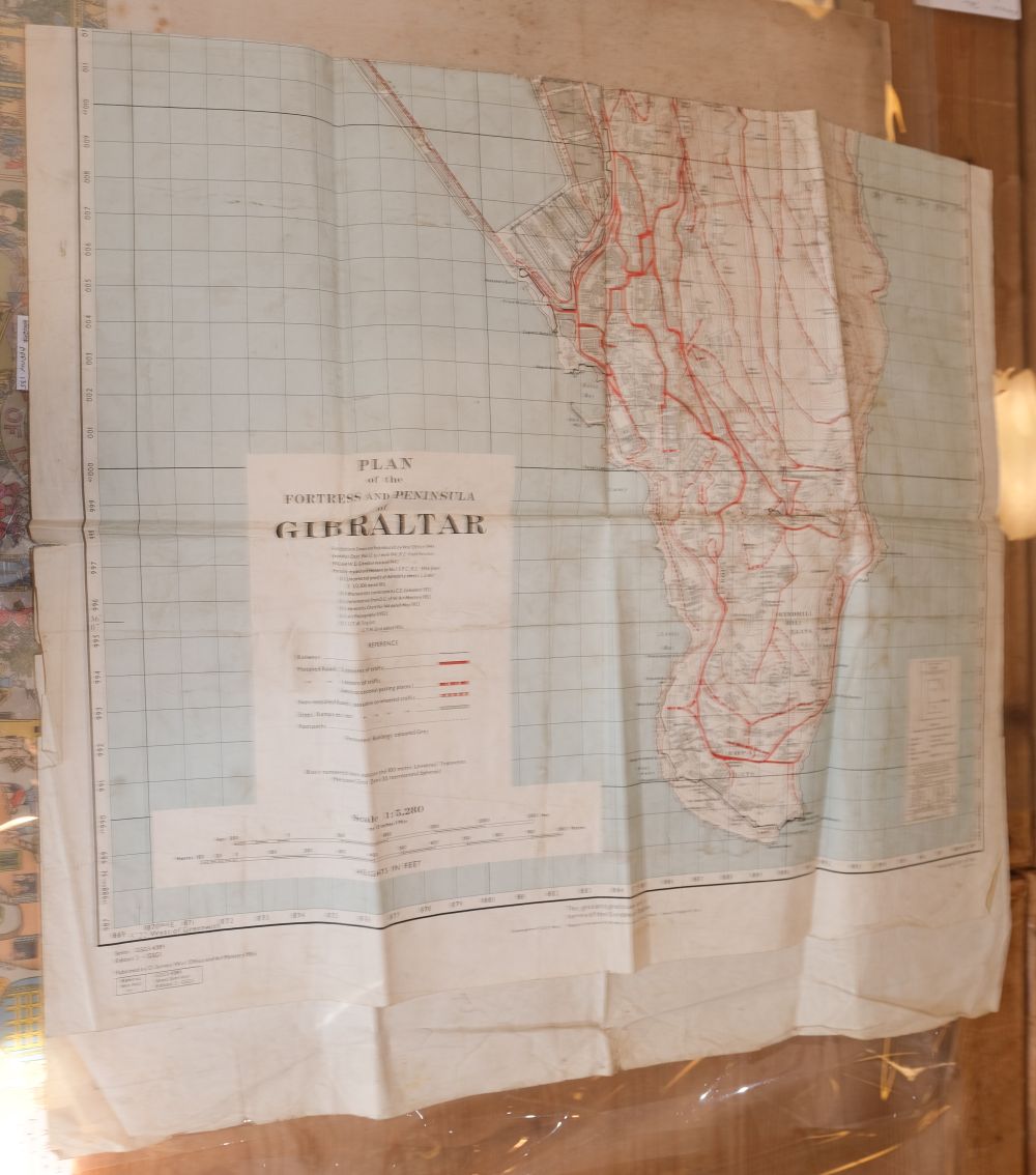 Lot 24 - Gibraltar. Plan of the Fortress and Peninsula
