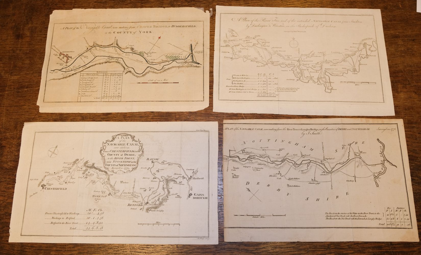 Lot 7 - Canal and River Maps. A Collection of