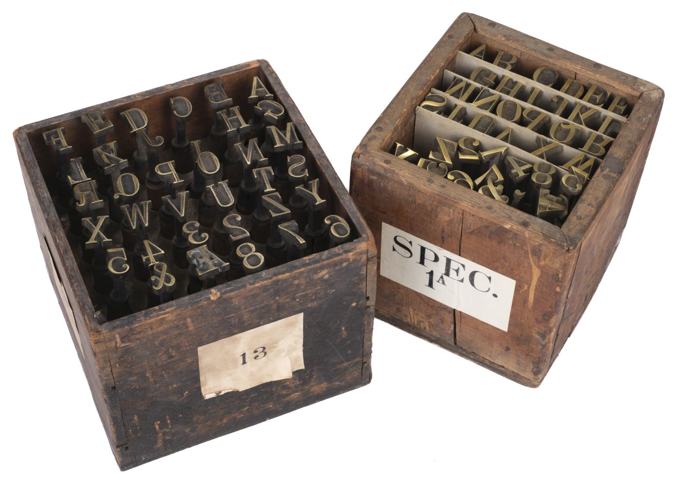 Lot 208 - Handle Letters. Two complete sets of large