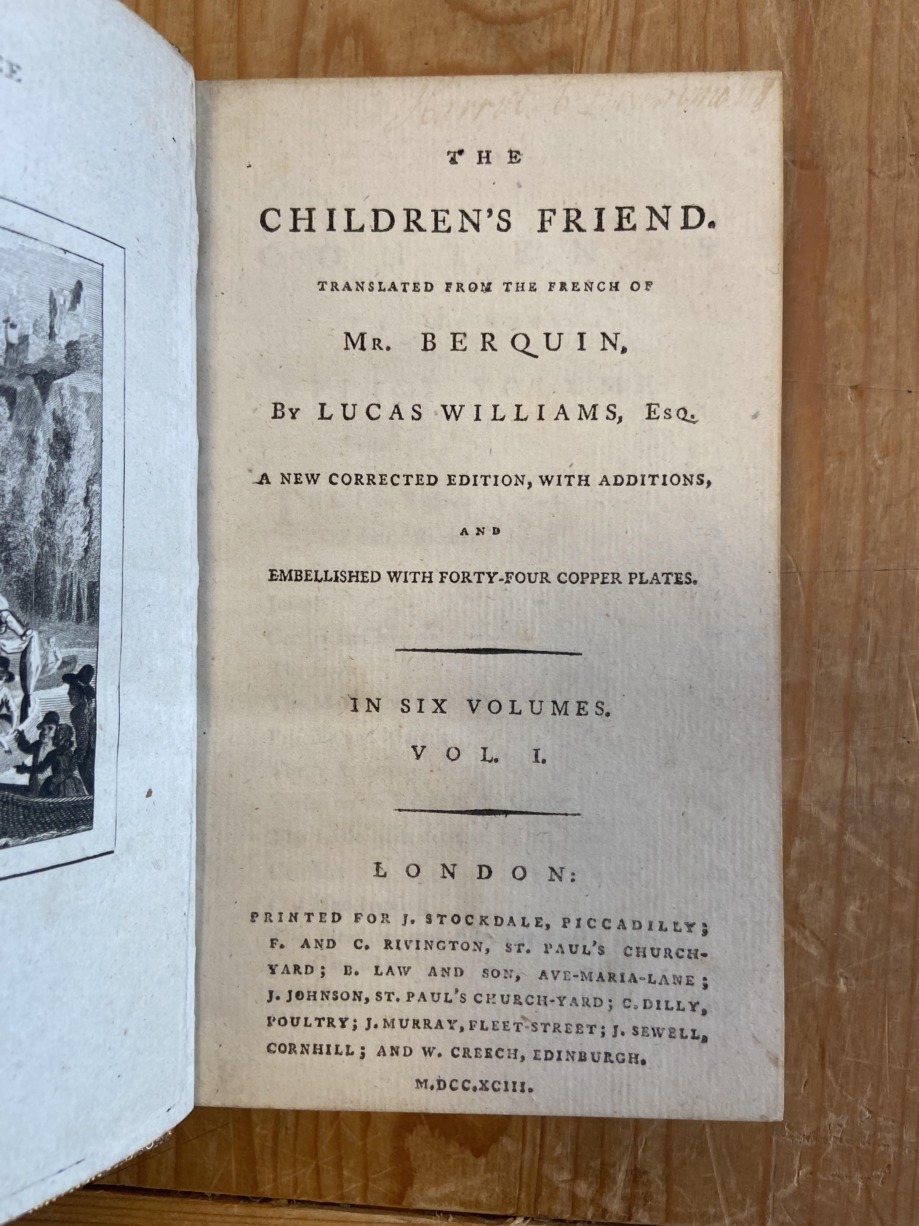 Lot 169 - Berquin (Arnaud). The Children’s Friend, 6