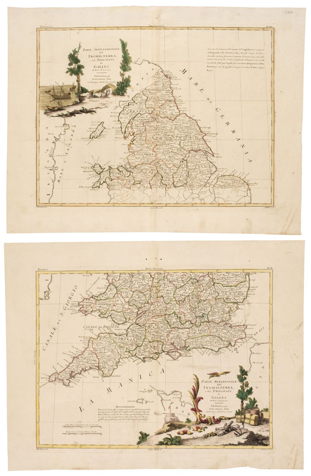 Lot 16 - England and Wales. A collection of 30 maps,
