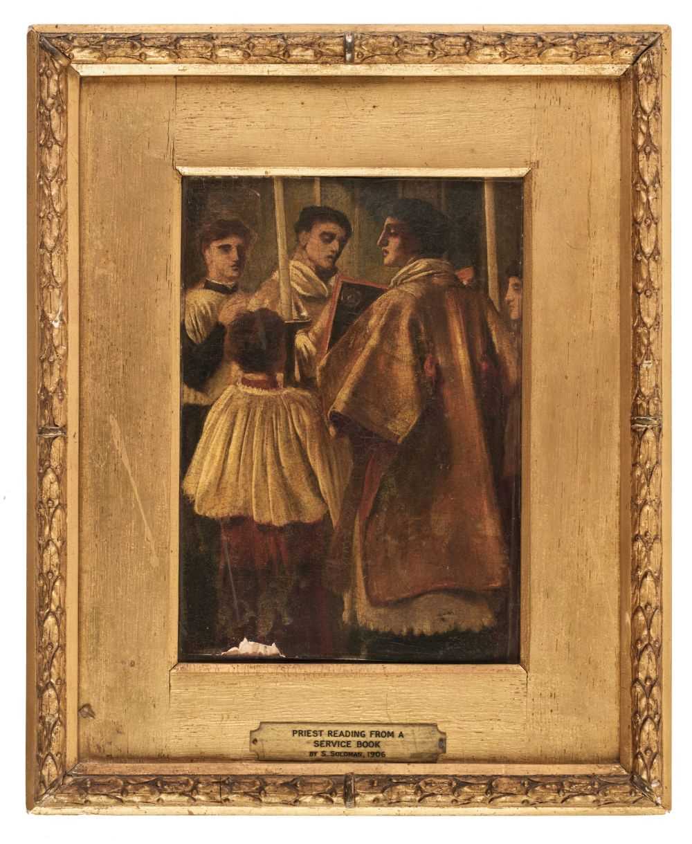 Lot 82 - Solomon (Simeon, 1840-1905). 'Priest Reading