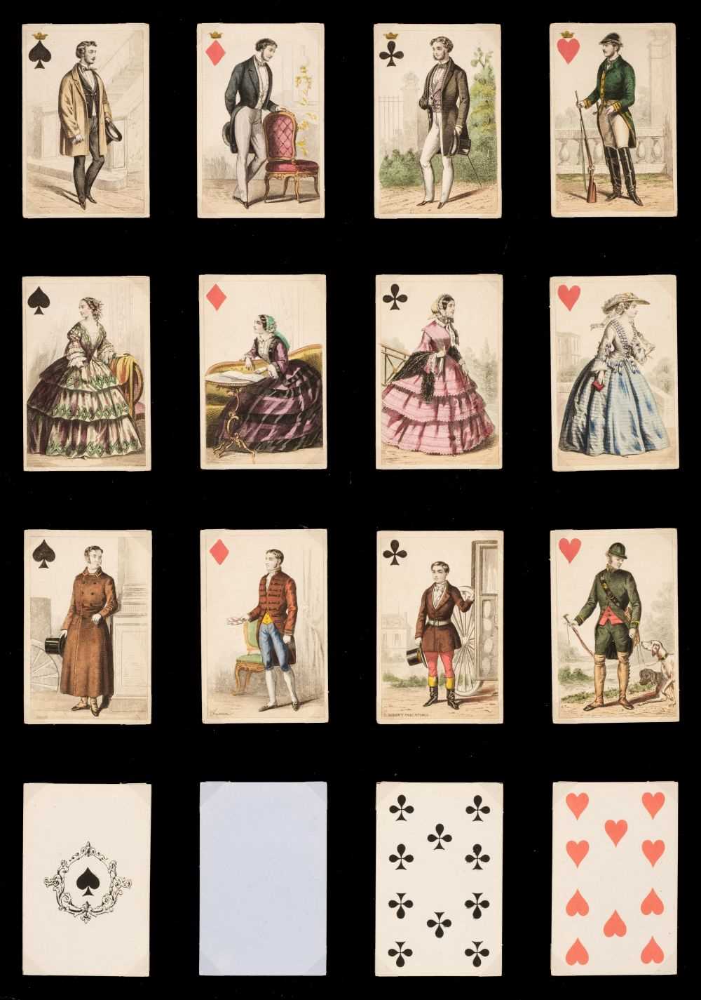 Lot 311 - French costume playing cards. Cartes
