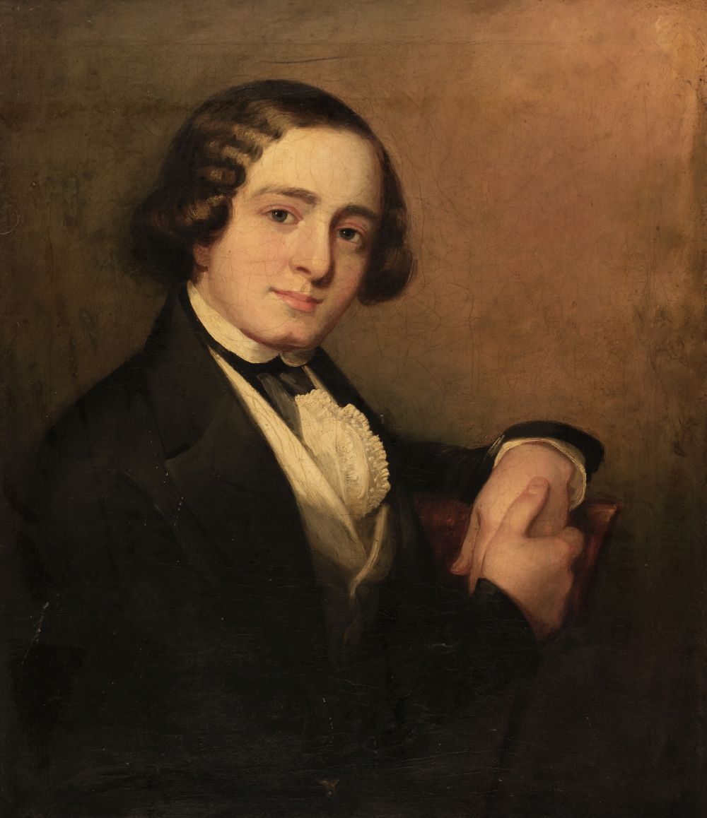 Lot 160 - English School. Portrait of Charles Dickens