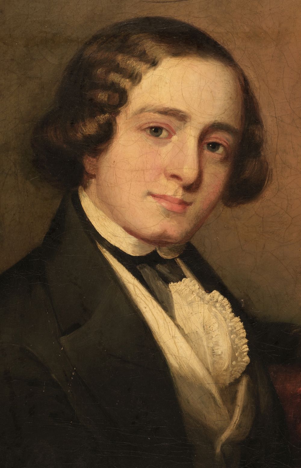 Lot 160 - English School. Portrait of Charles Dickens