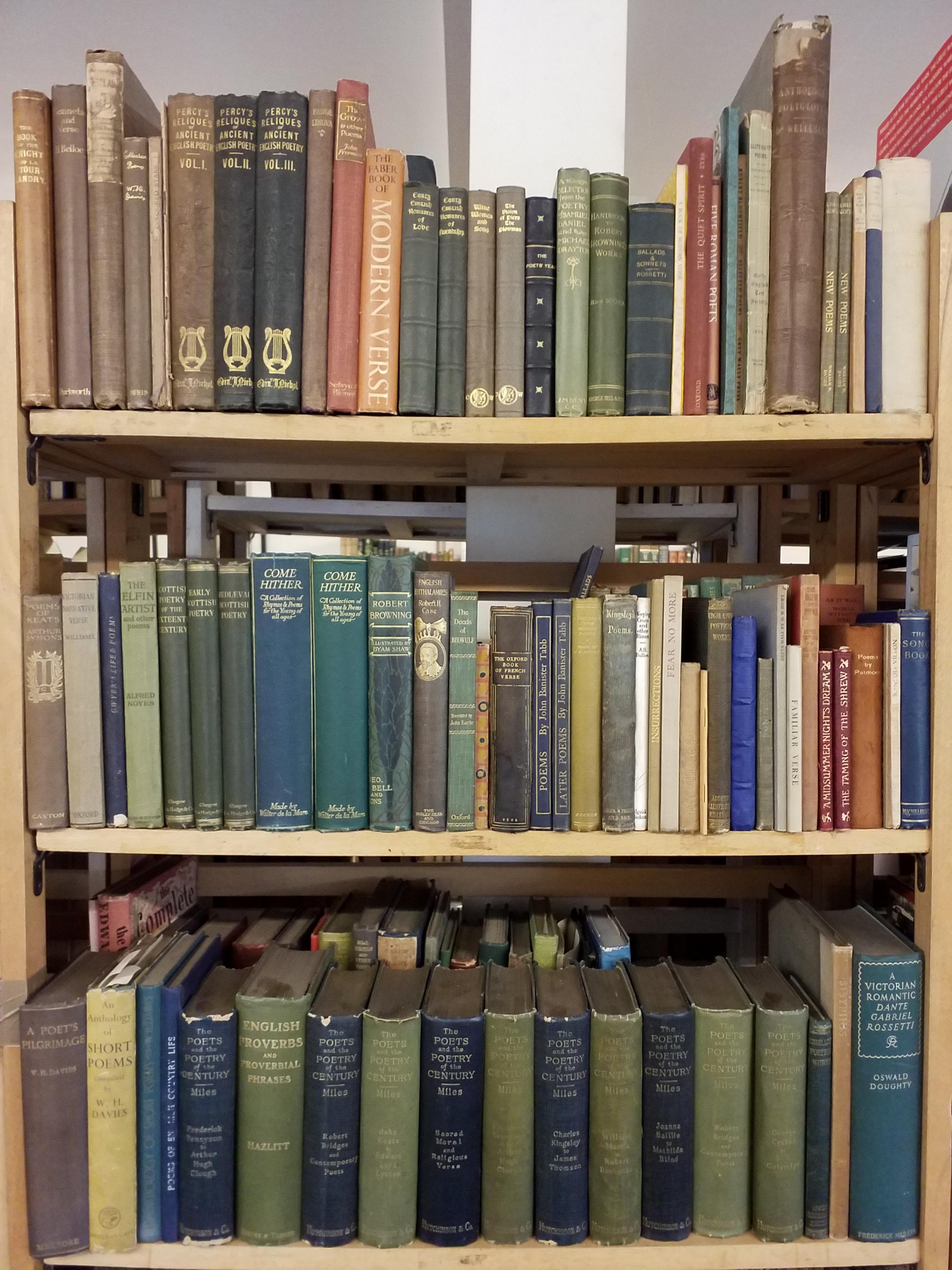 Lot 434 - Poetry. A large collection of late 19th