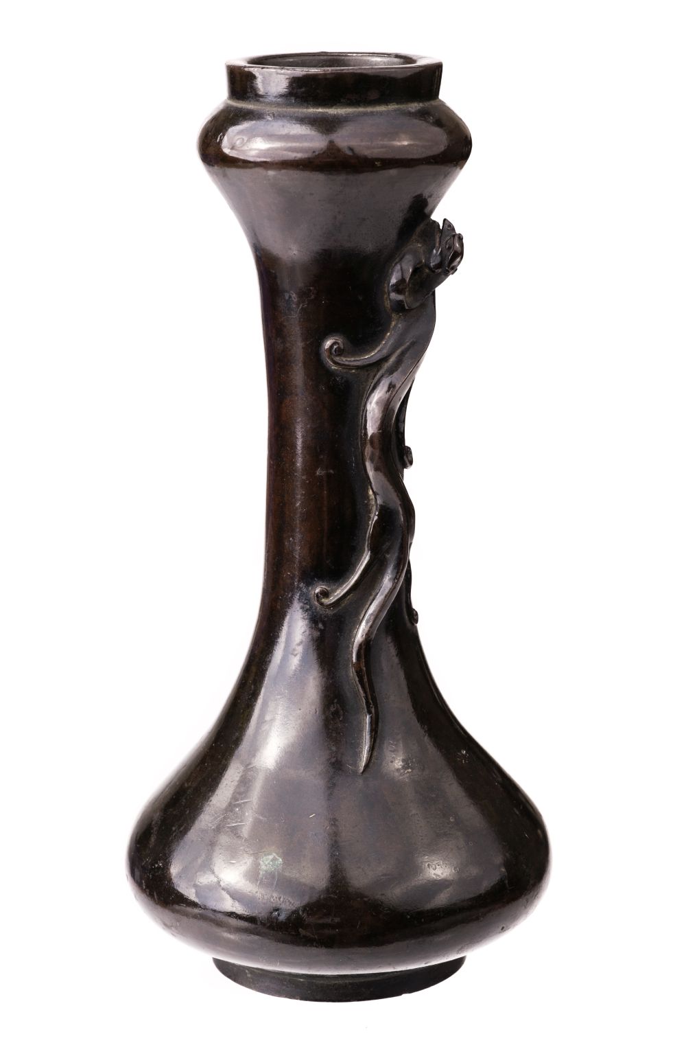 Lot 84 - Vase. 17th Century Chinese pear form bronze