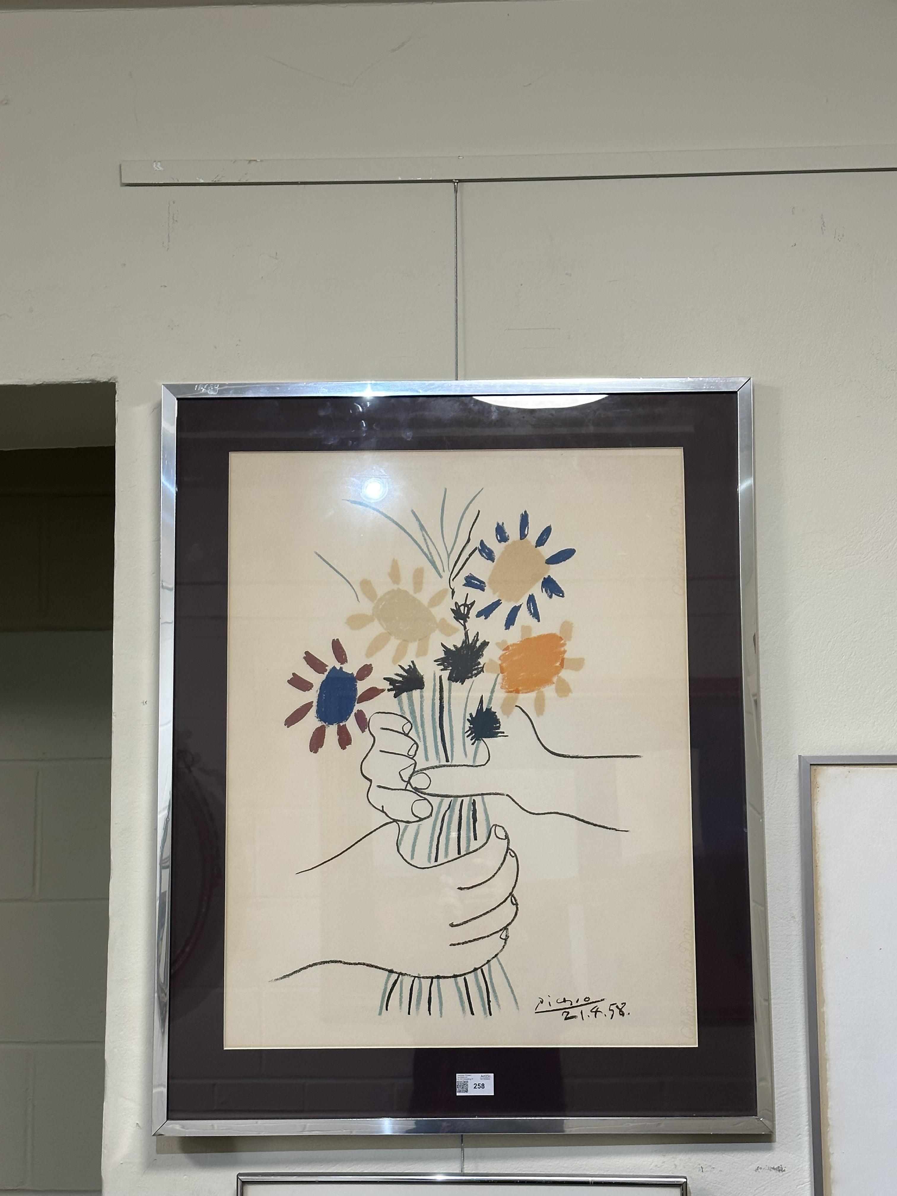 Lot 258 - After Pablo Picasso (1881-1973). Bouquet of