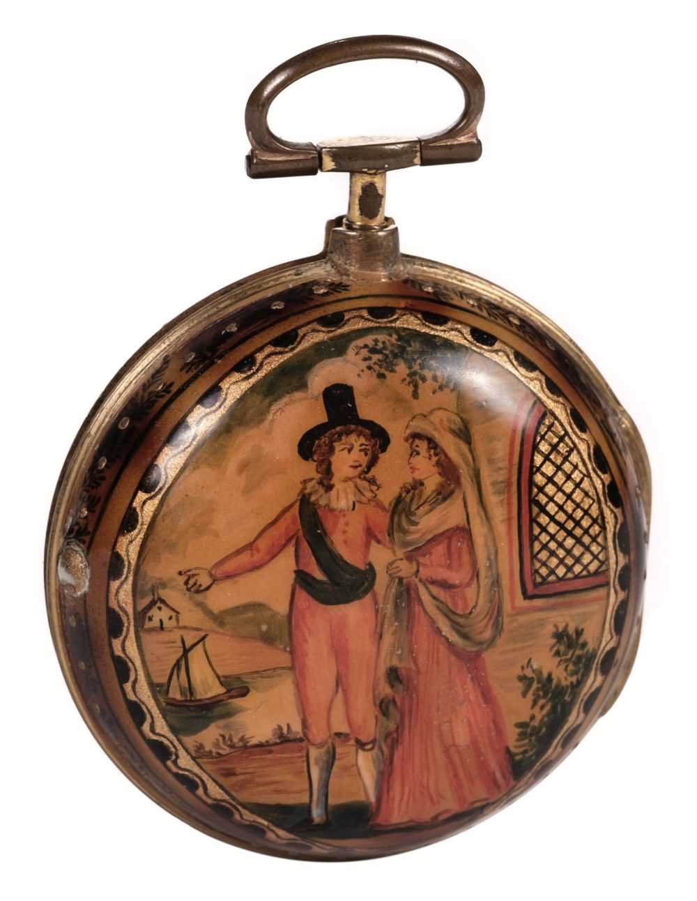 Lot 385 - Pocket Watch. An English 18th century pair