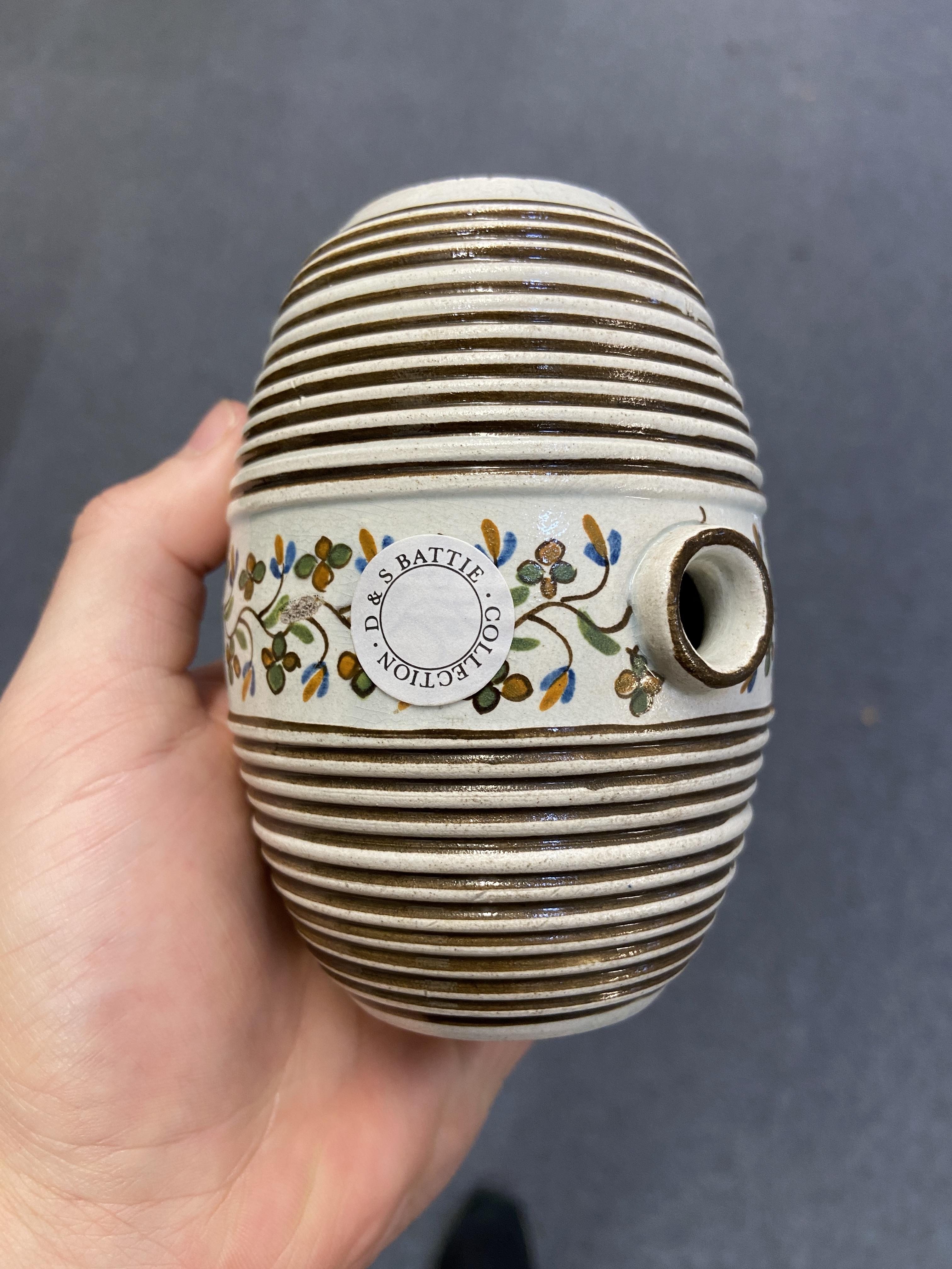 Lot 250 - A Bristol Pottery Prattware type spirit