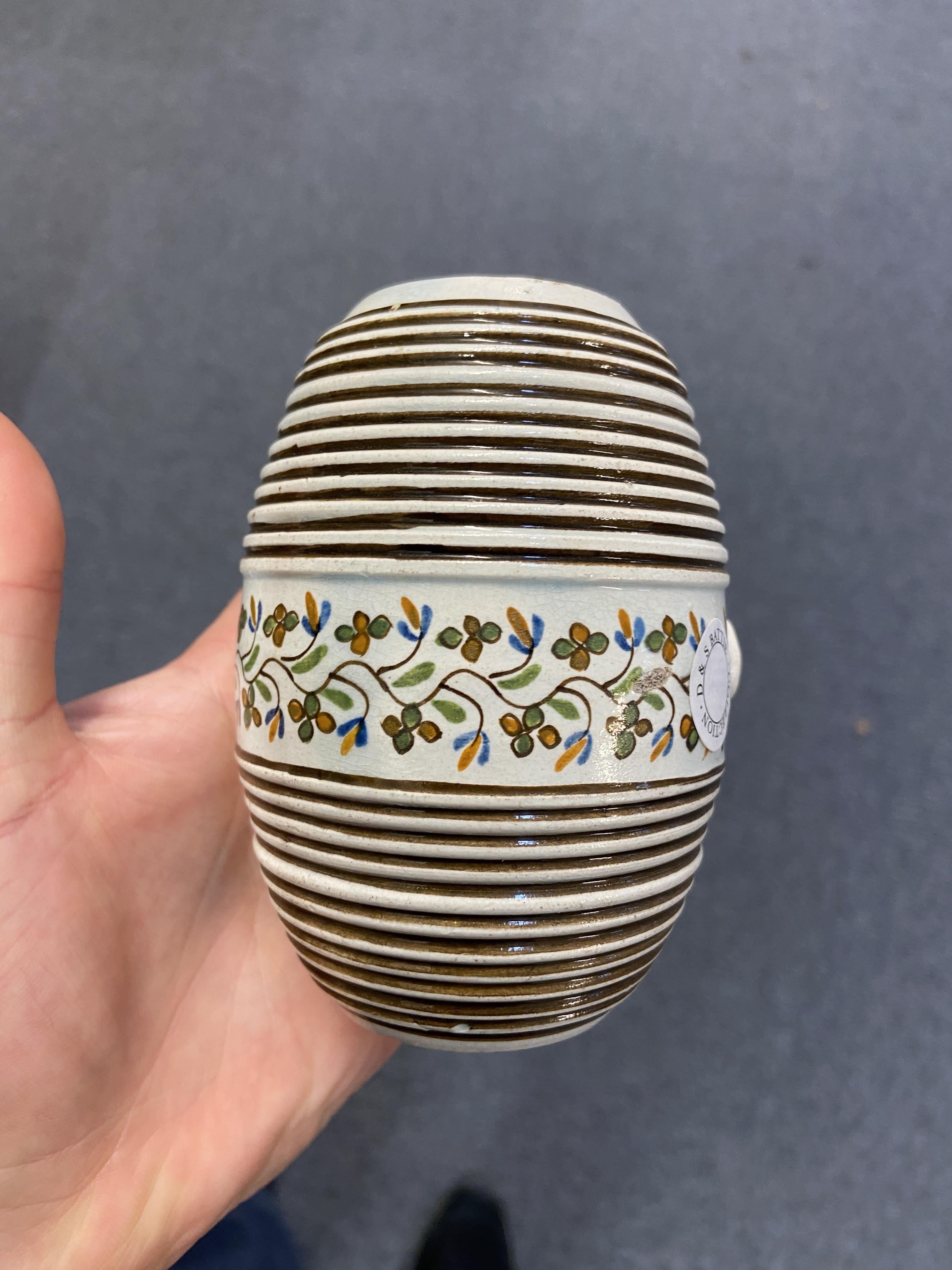 Lot 250 - A Bristol Pottery Prattware type spirit