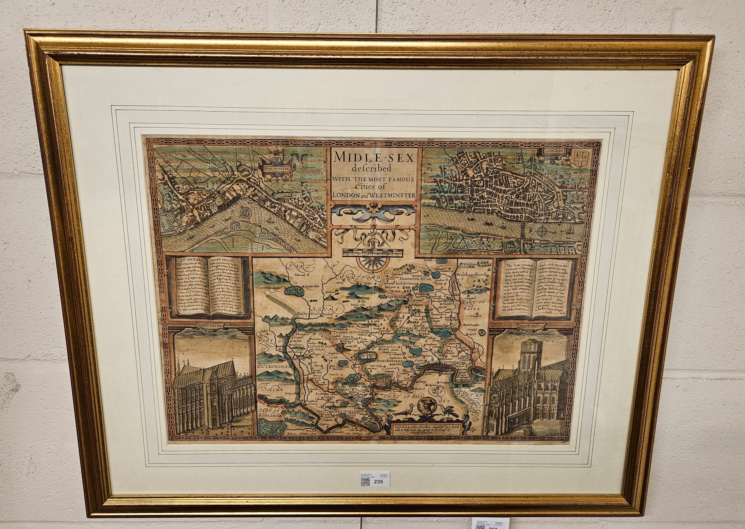 Lot 116 - Middlesex. Speed (John). Midle-Sex described.