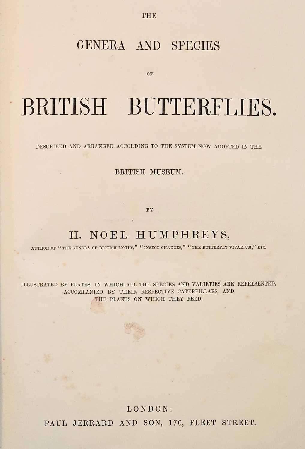 Lot 171 - Humphreys (Henry Noel). The Genera and