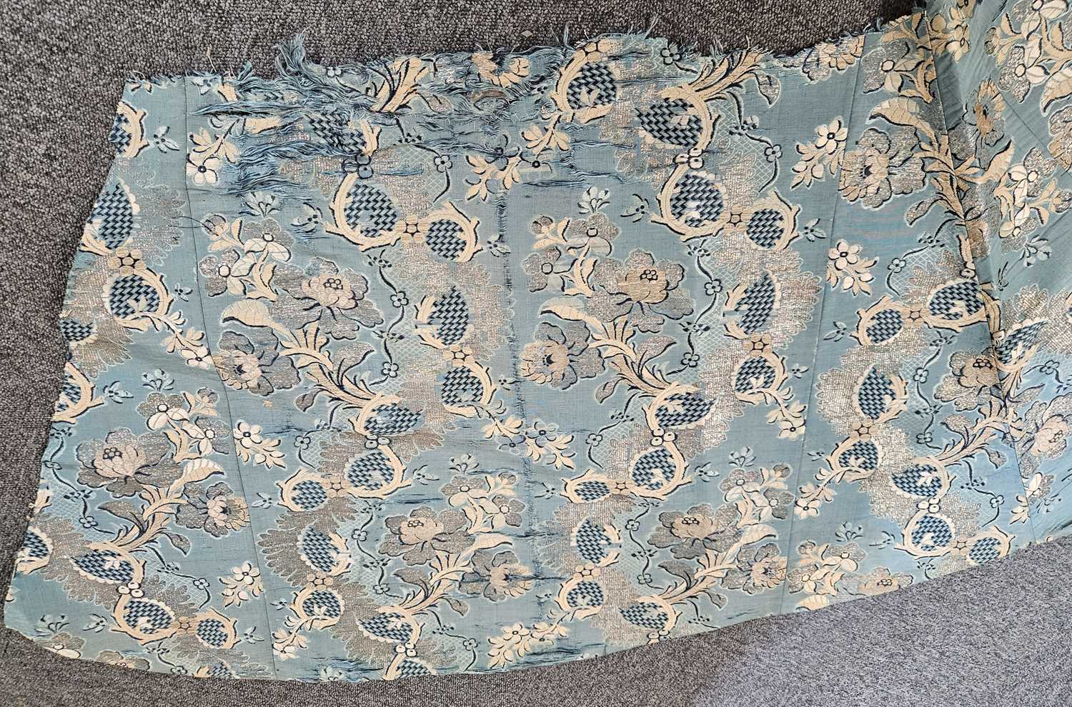 Lot 420 - Fabric. A collection of 18th century fabric