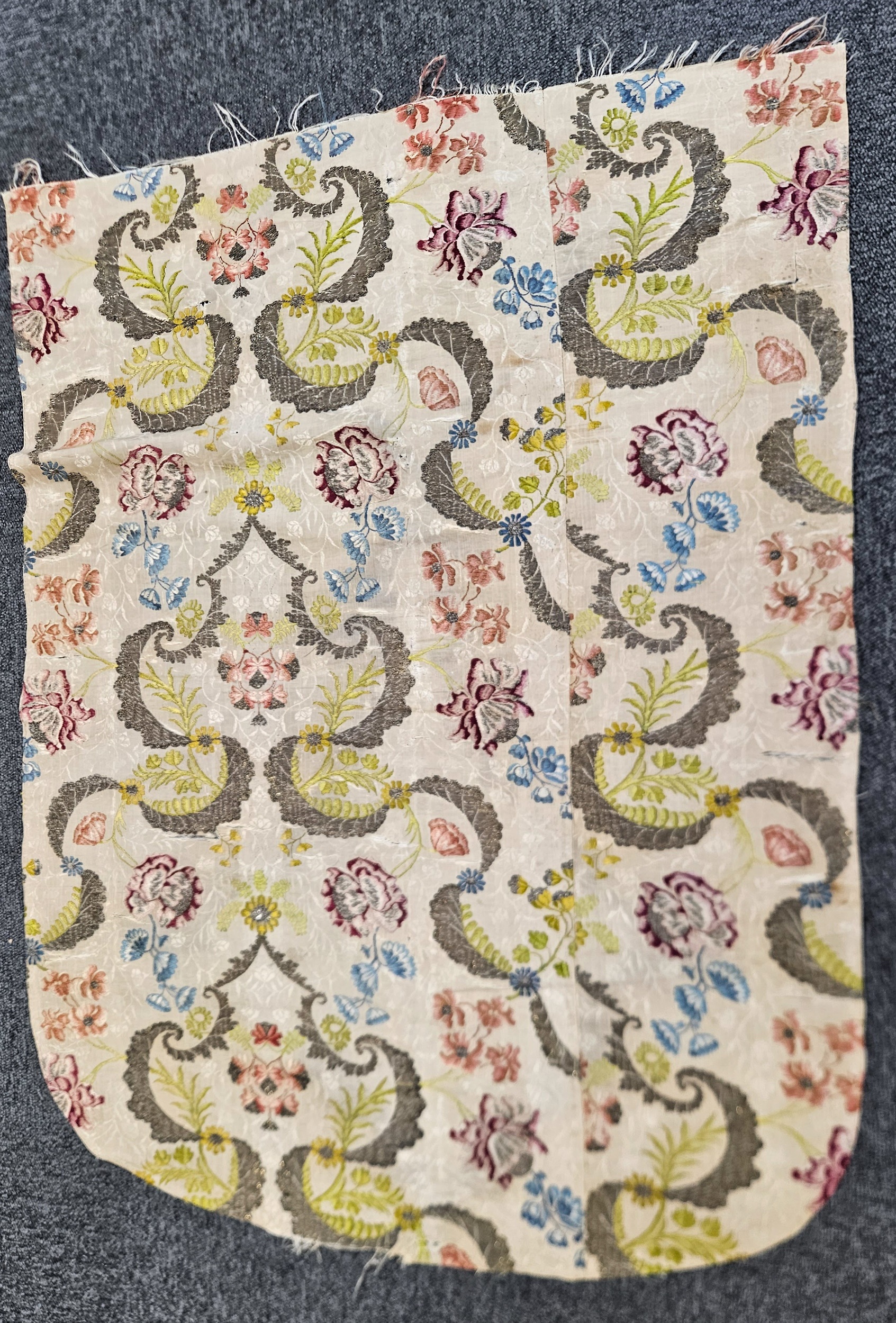Lot 420 - Fabric. A collection of 18th century fabric