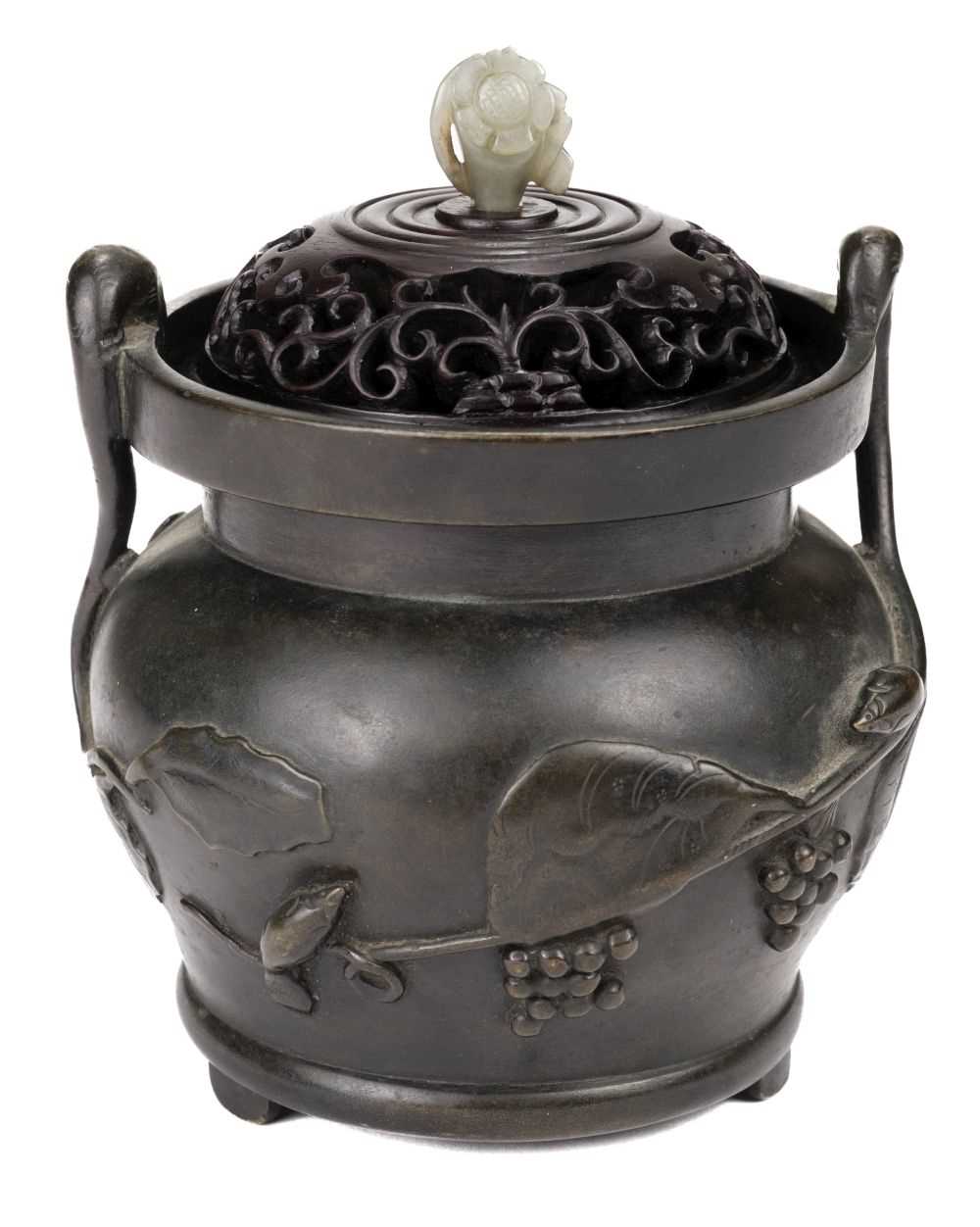 Lot 301 - Censer. Chinese bronze censer, late