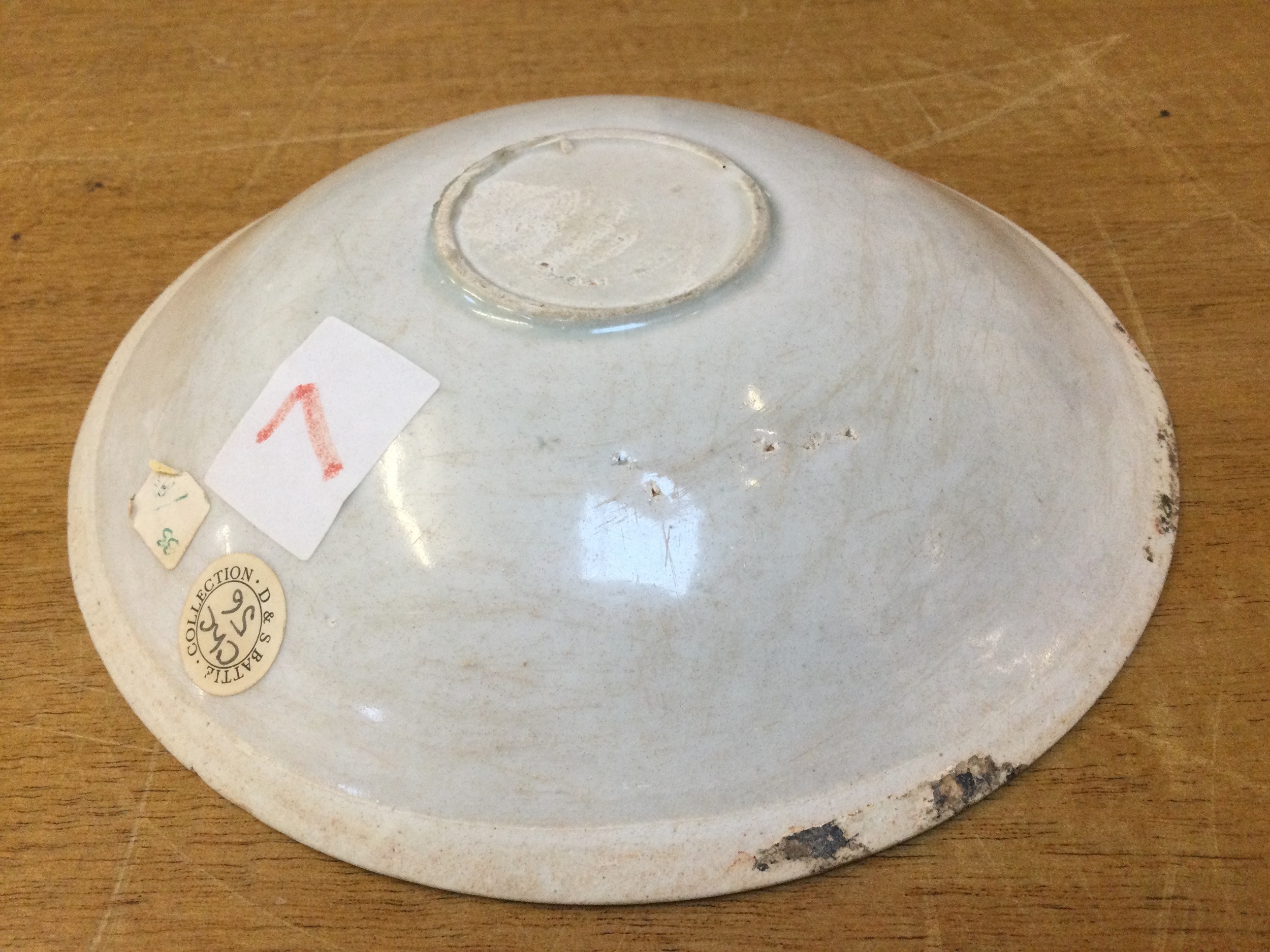 Lot 19 - Dish. Chinese Yingqing moulded dish, Southern