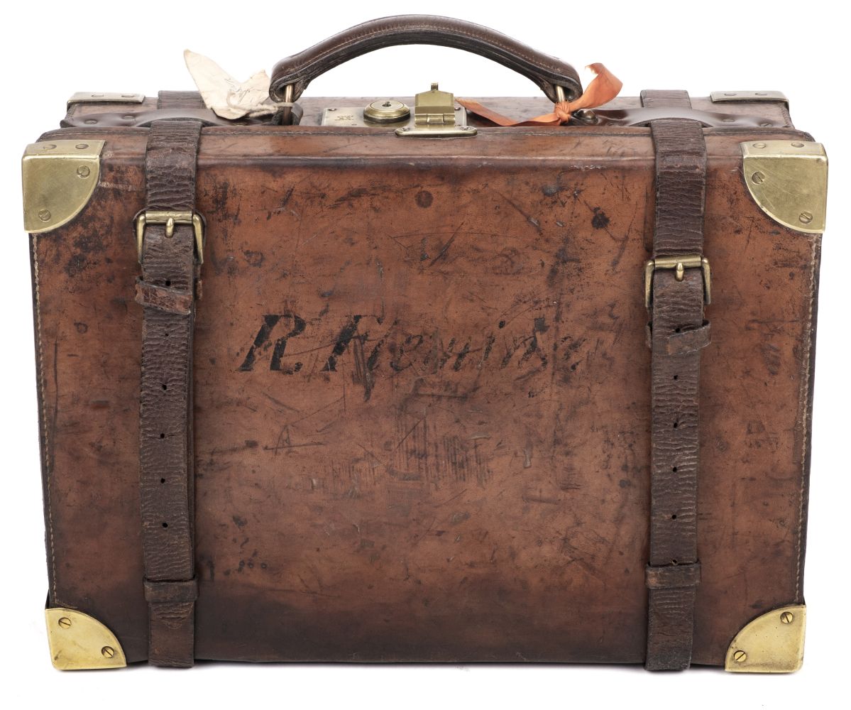 Lot 384 - Cartridge Box. Cogswell & Harrison brown