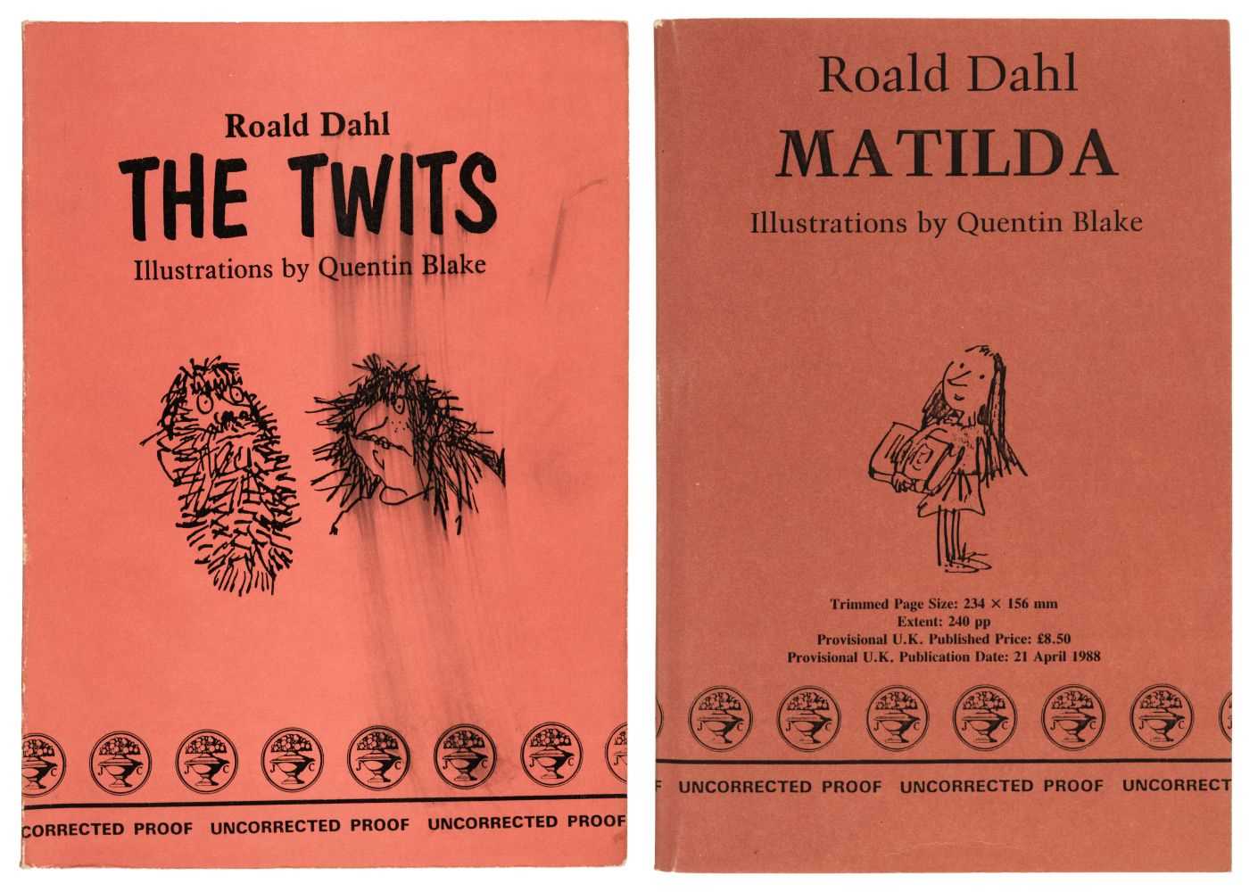 Lot 639 - Dahl (Roald). The Twits, 1980; Matilda, 1988,