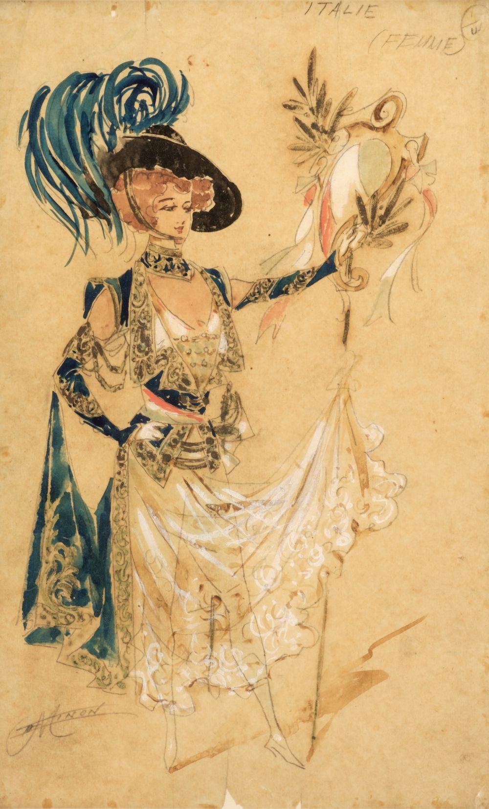 Lot 142 - Costume Designs. Two Nationalistic Theatre