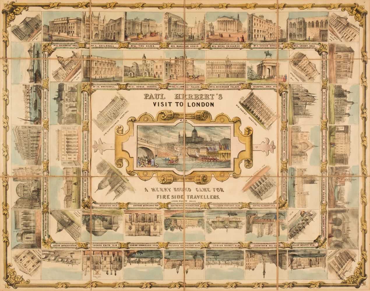 Lot 445 - Topographical Game. Paul Herbert's Visit to