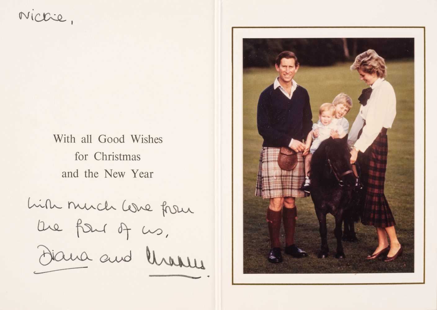Lot 261 - Charles & Diana, Prince & Princess of Wales.