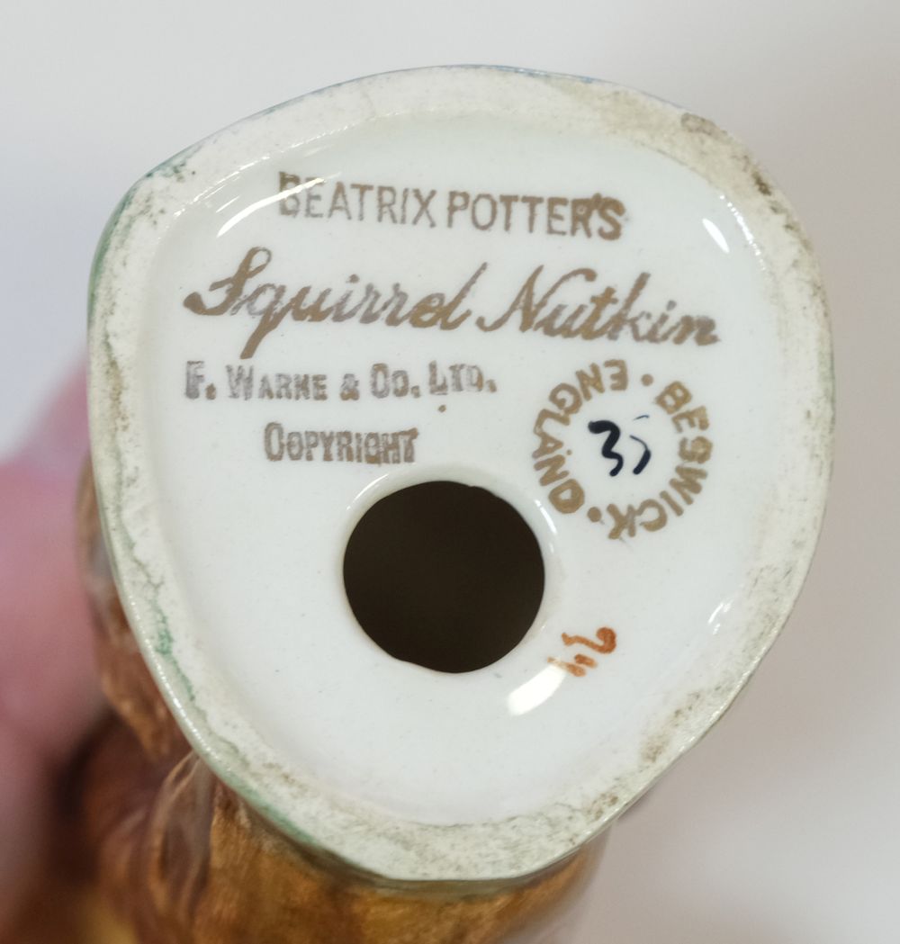 Lot 615 - Beswick. Beatrix Potter figures, each with