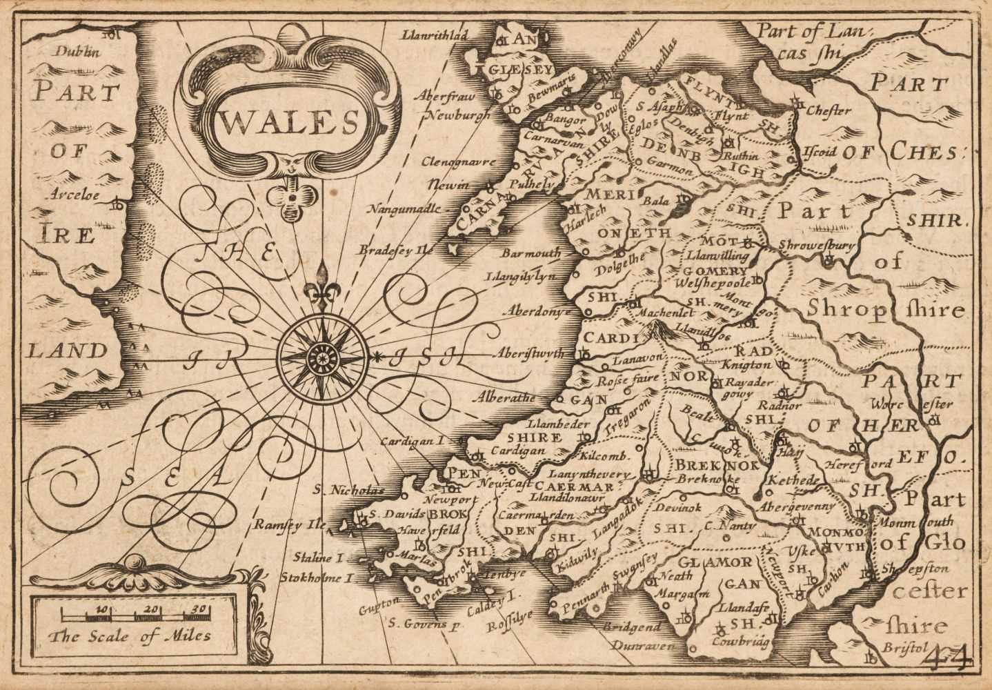 Lot 124 - Wales. Van den Keere (Pieter), Eight maps of