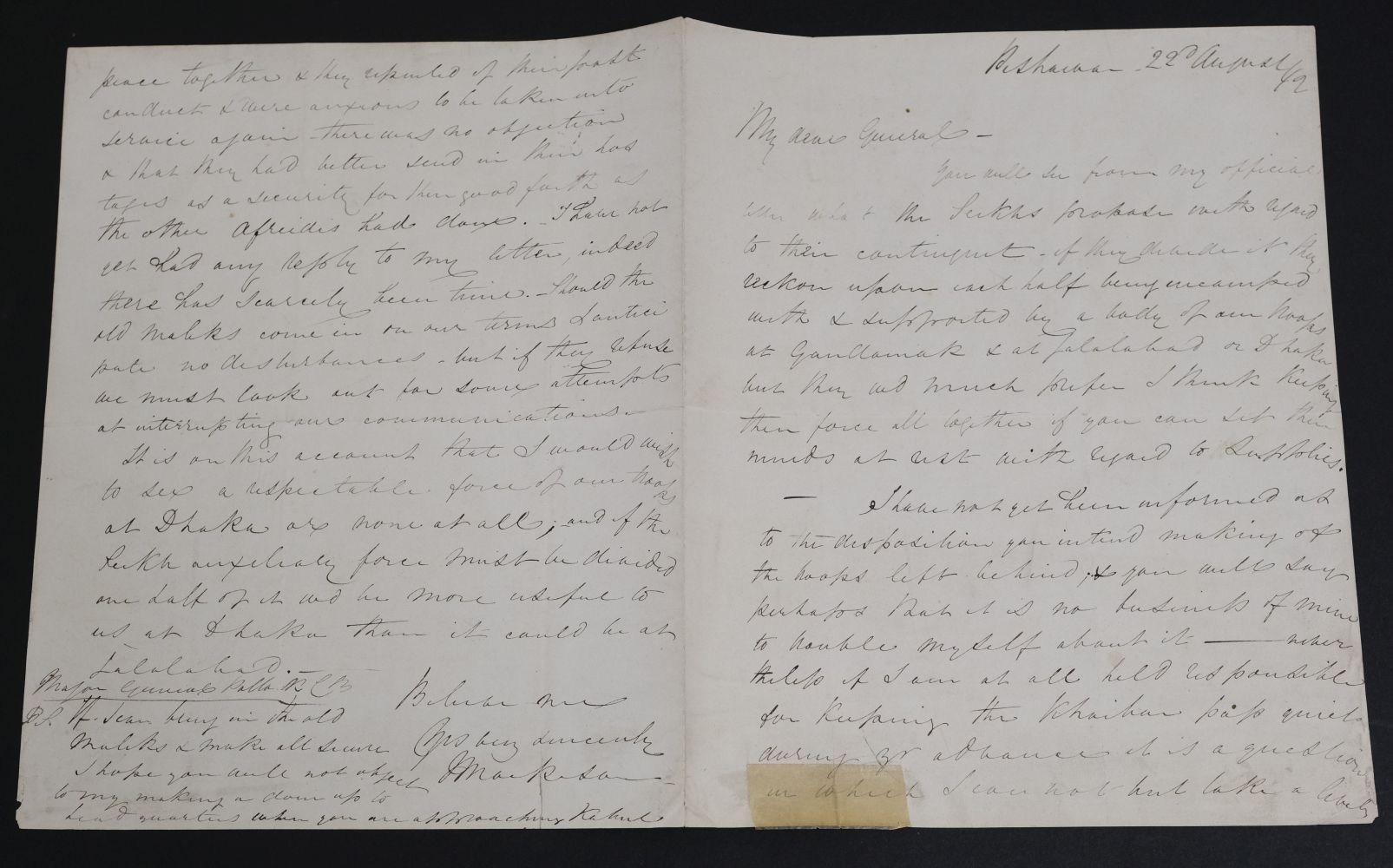 Lot 300 - Military Letters. A group of 4 Autograph