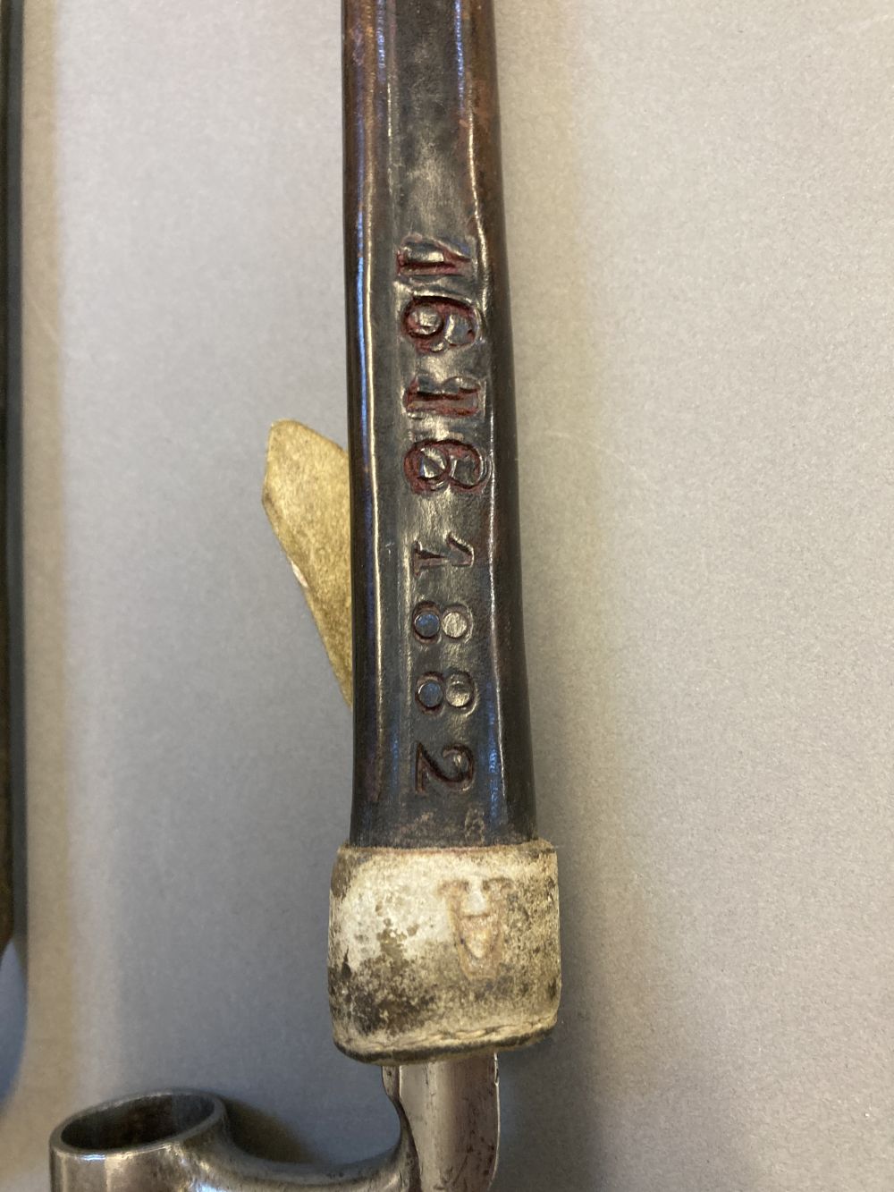 Lot 319 - Bayonets. British Martini Henry triangular