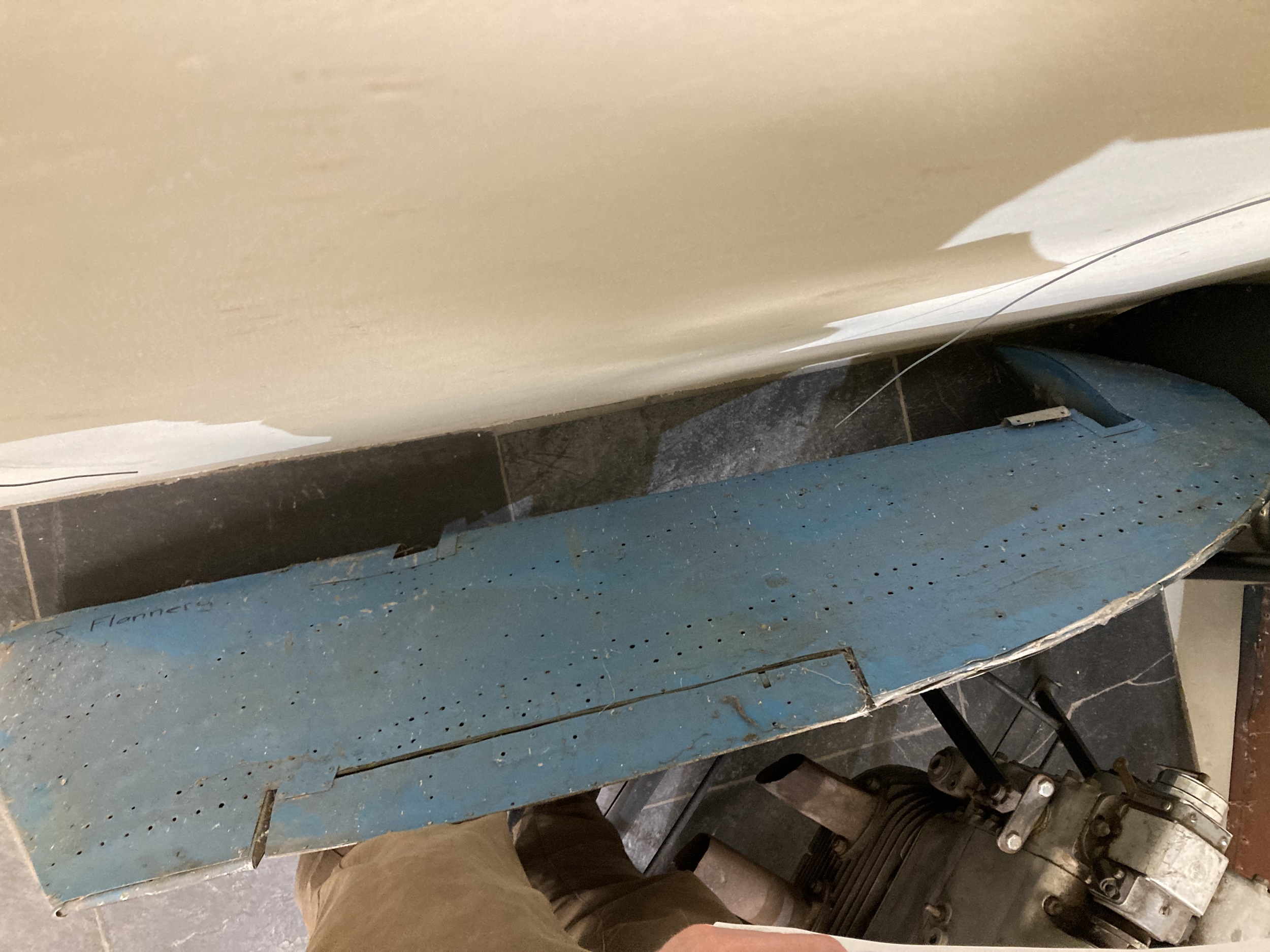 Lot 153 - Aircraft Rudders. WWII period aircraft tail