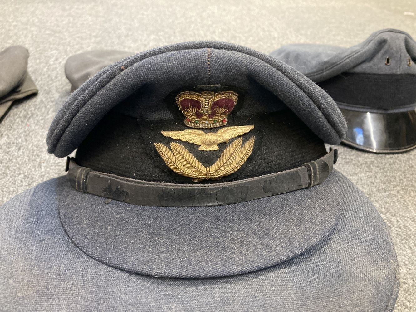 Lot 136 - RAF No 1 dress officer's cap, post WWII