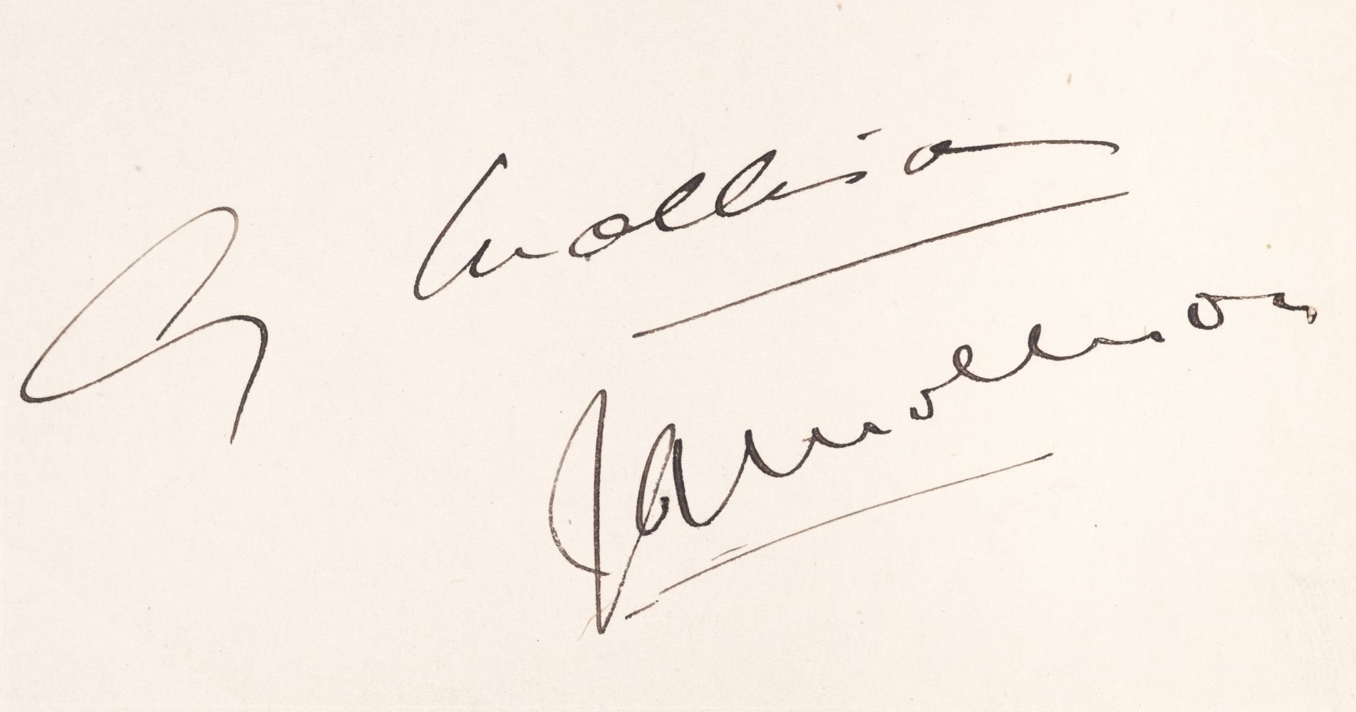 Lot 8 - Amy Johnson and Jim Mollison joint signatures,