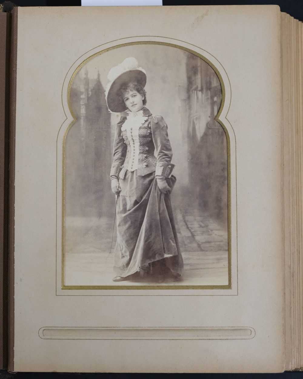 Lot 76 - Victorian Actresses. An album of 27 cabinet