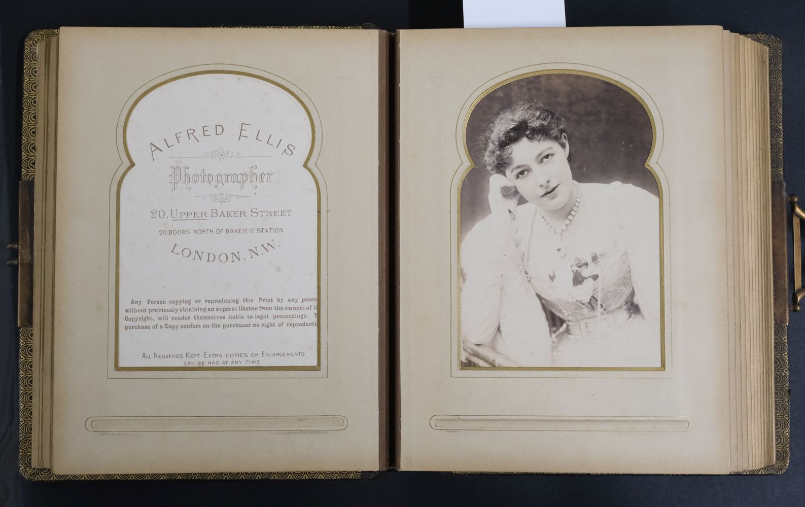 Lot 76 - Victorian Actresses. An album of 27 cabinet