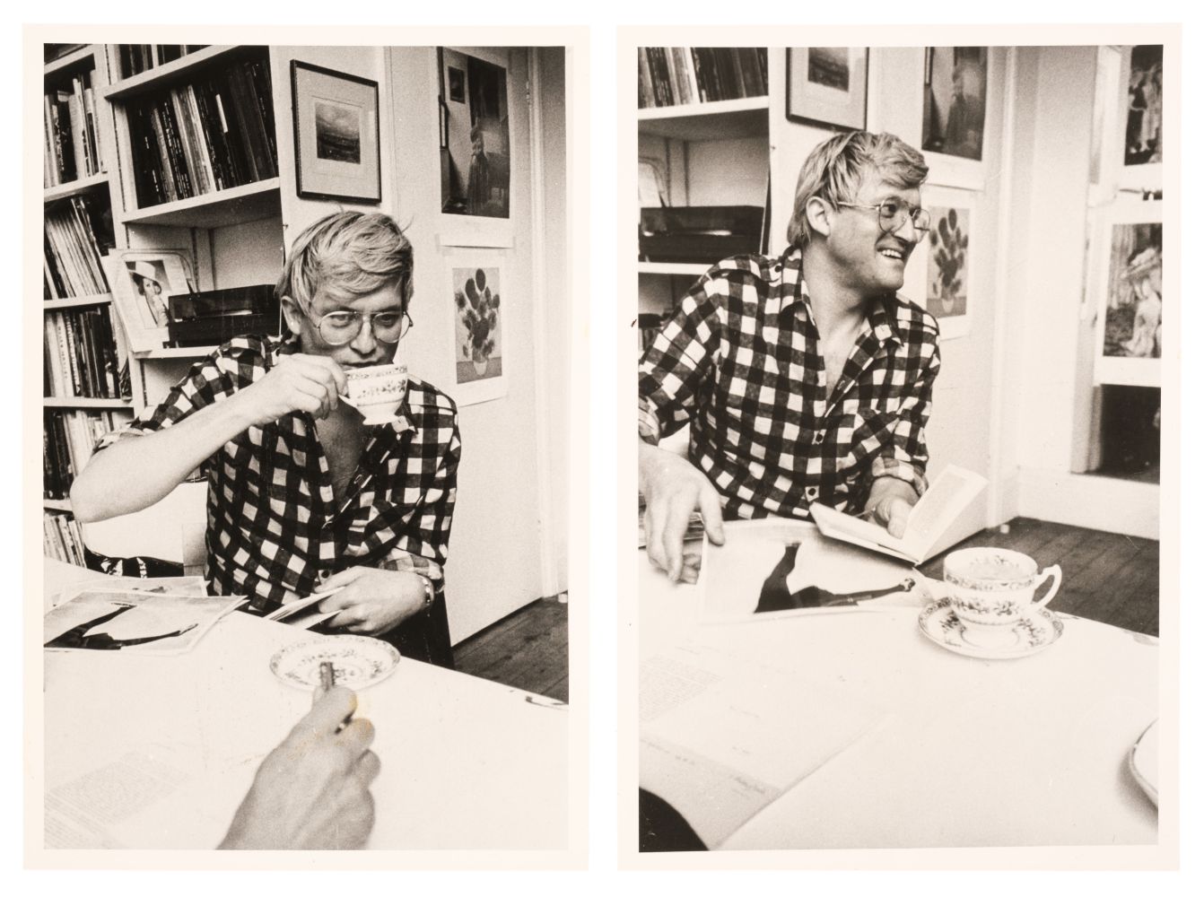 Lot 149 - Hockney (David, born 1937). Two photographs