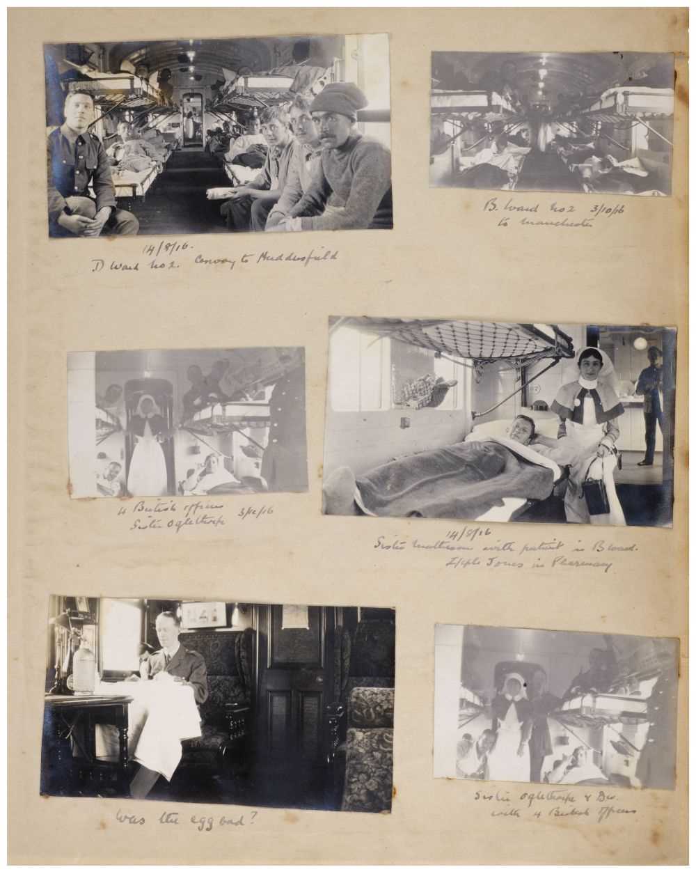 Lot 223 - WWI RAMC. An album of photographs and