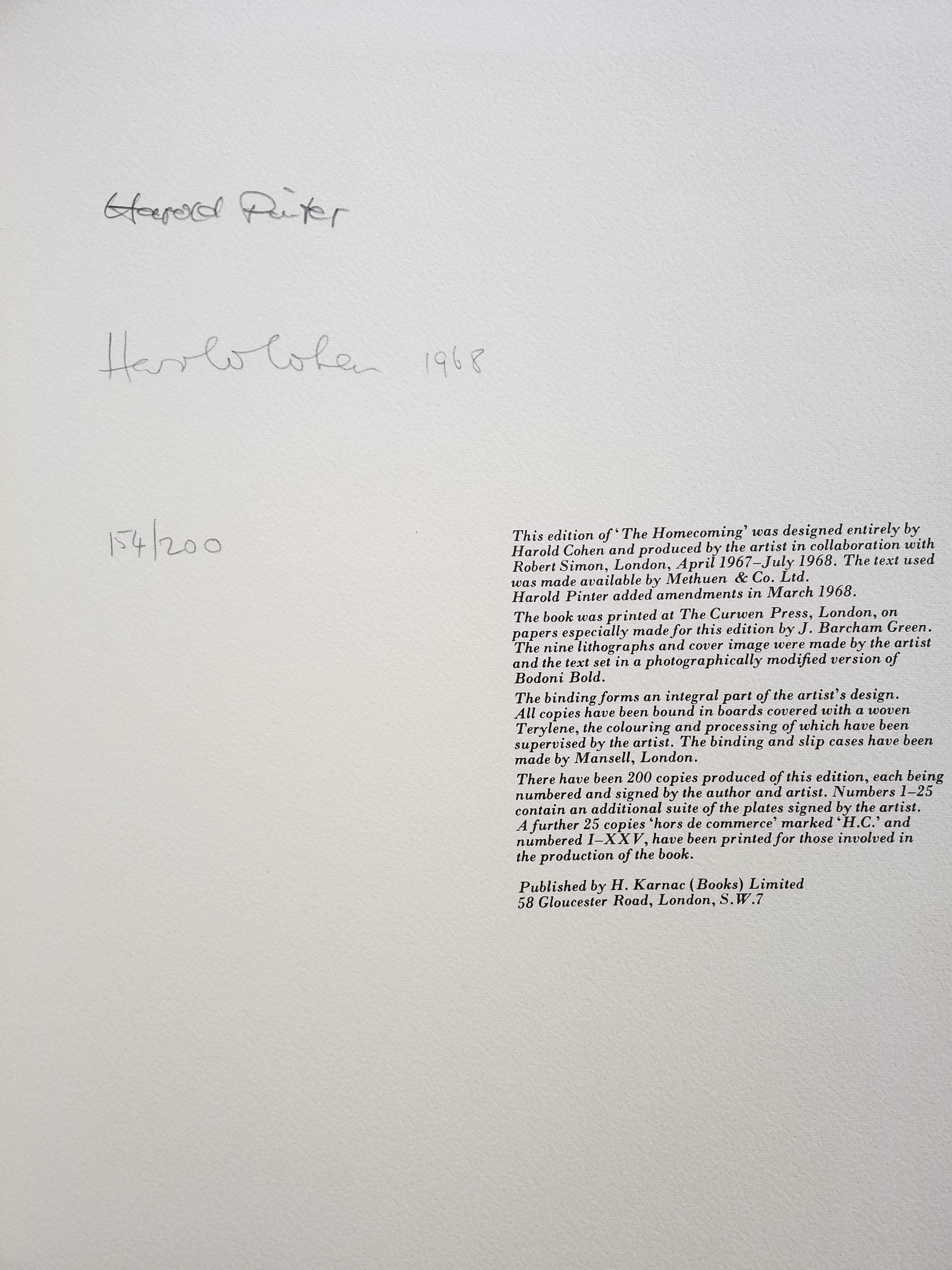Lot 95 - Pinter (Harold). The Homecoming, London: