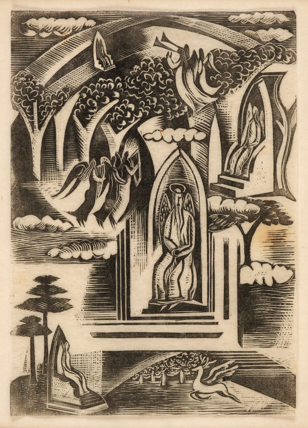 Lot 398 - Nash (Paul, 1889-1946). The Two Angels,