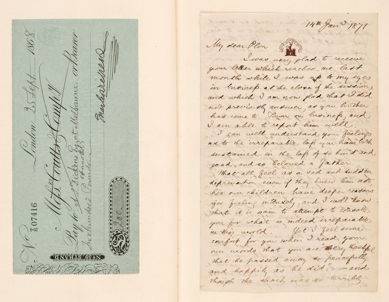 Lot 199 - Dickens Family. A bound collection of