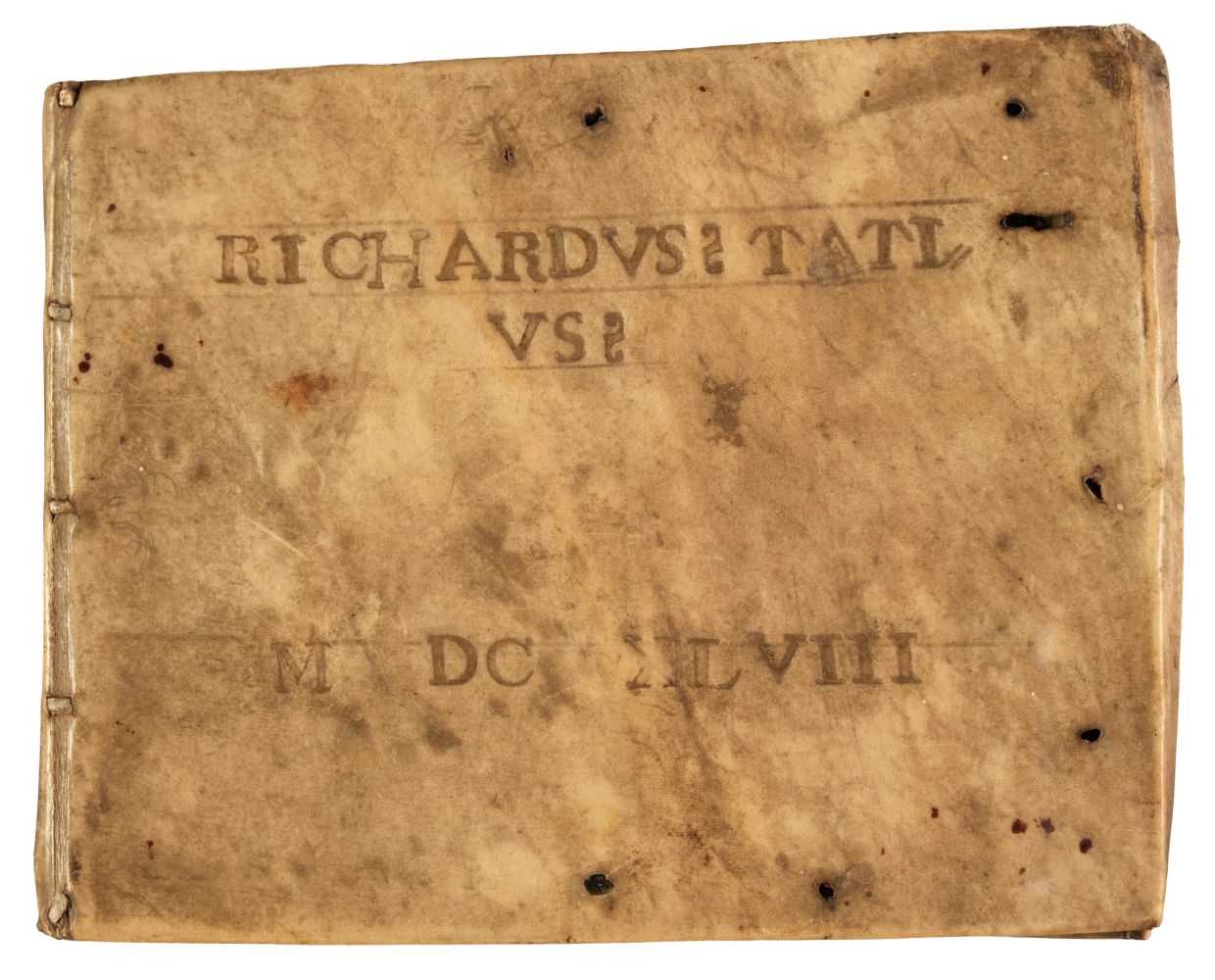 Lot 24 - Liber Amicorum of Richard Tate. Compiled