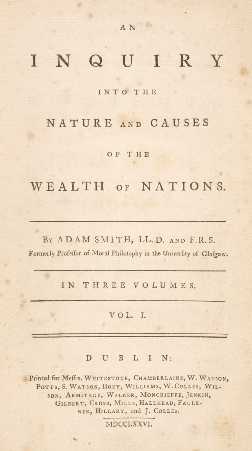 Lot 331 - Smith (Adam). An Inquiry into ... the Wealth