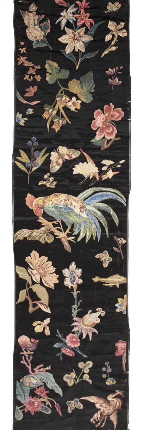 Lot 710 - Appliqué Panel. An 18th century