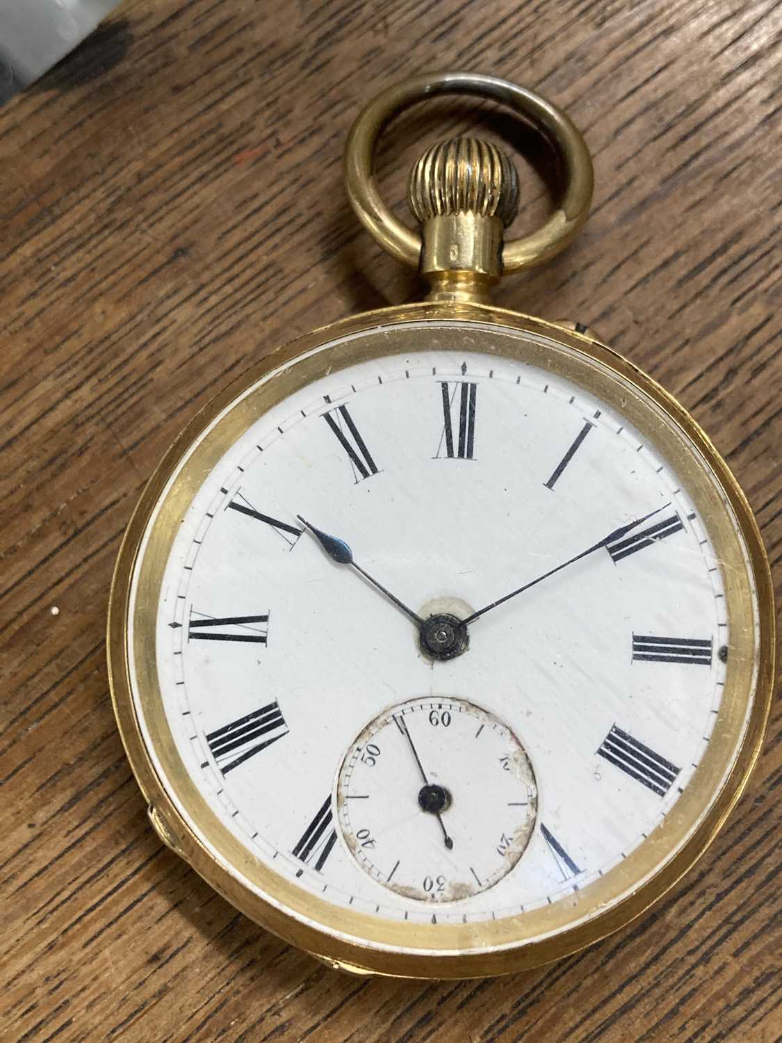 Lot 474 - Pocket Watch. An Edwardian 18ct gold open