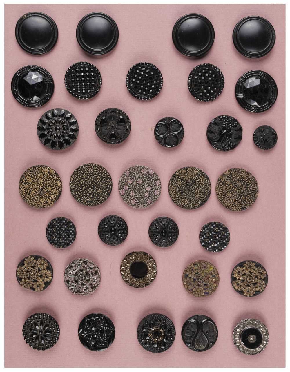 Lot 645 - Fashion Buttons. A collection of