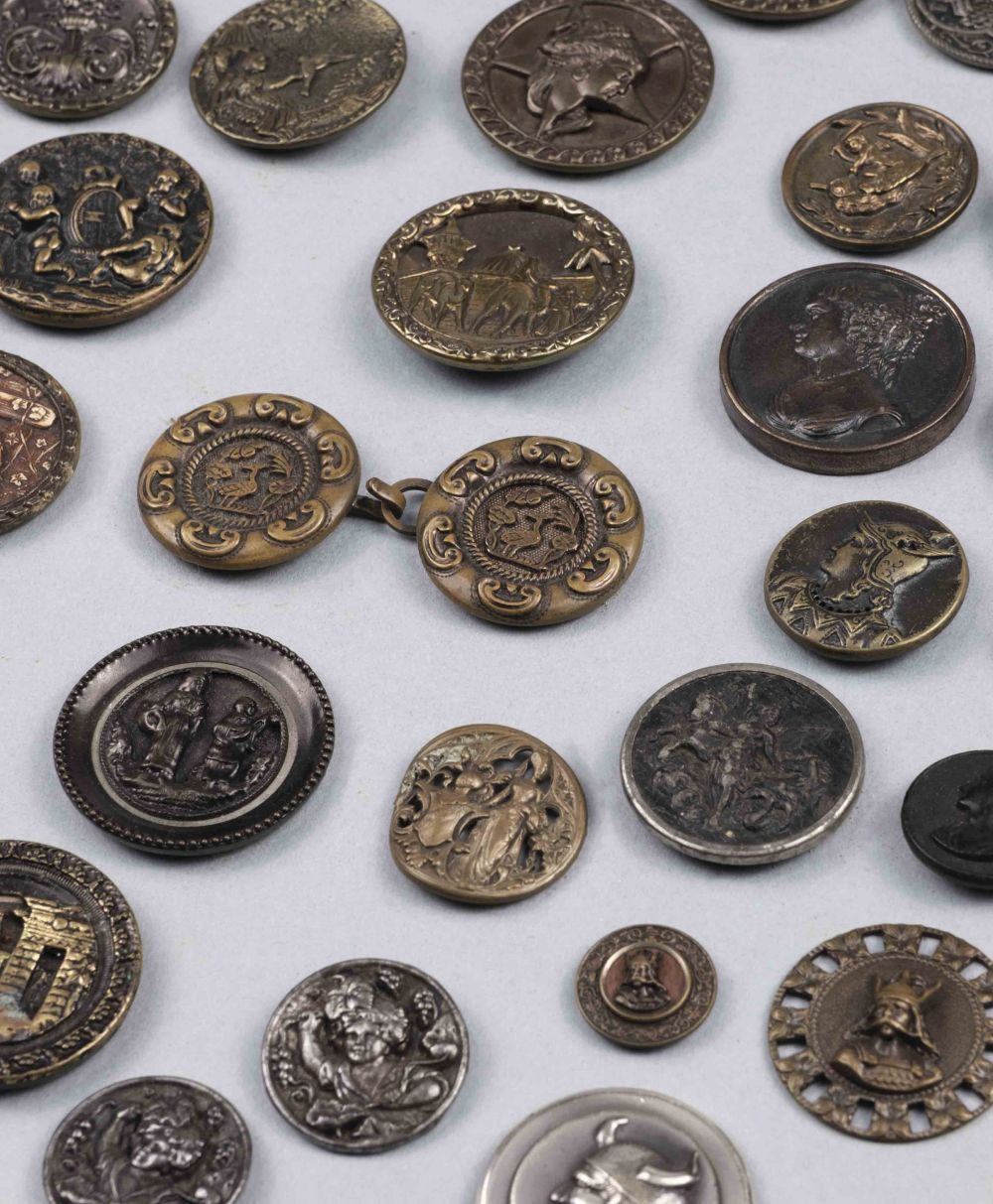 Lot 651 - Fashion Buttons. A collection of